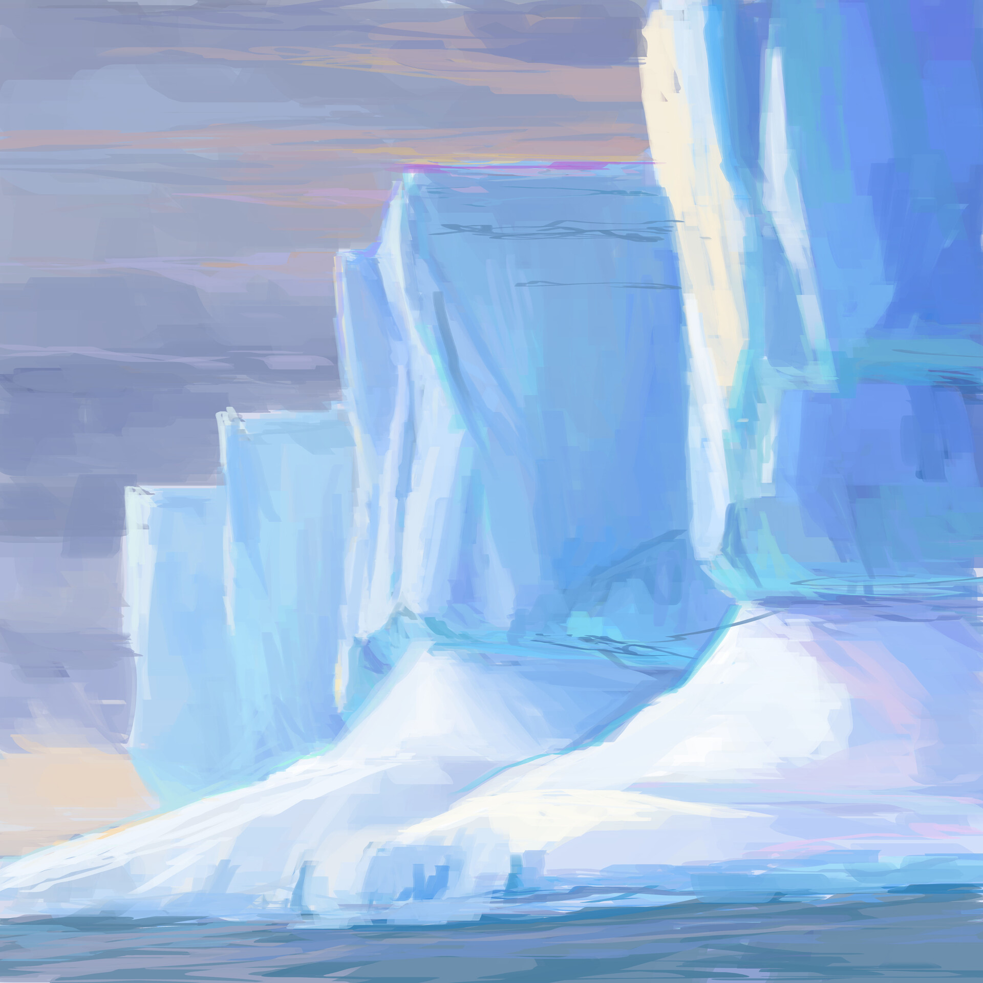 ArtStation - Study of Glacial Scene