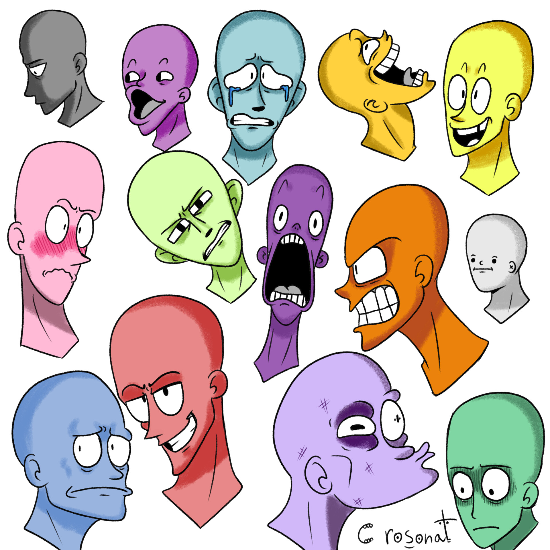 ArtStation - Facial Expressions