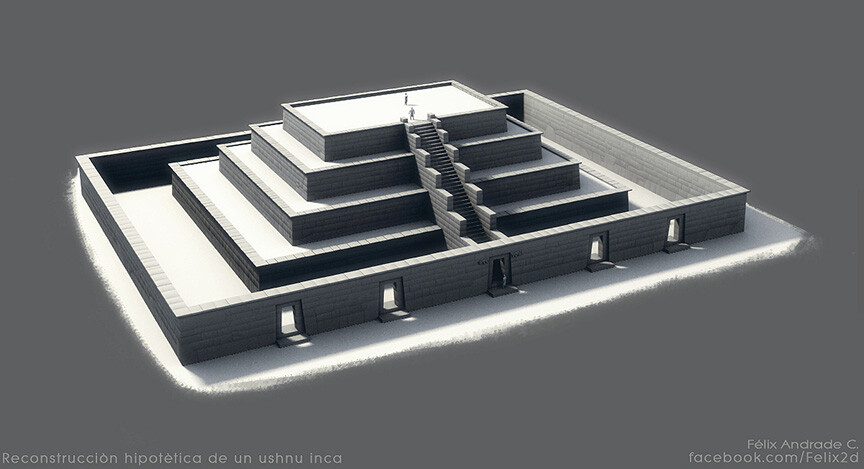 Félix Andrade - Ushnu - Inca pyramid