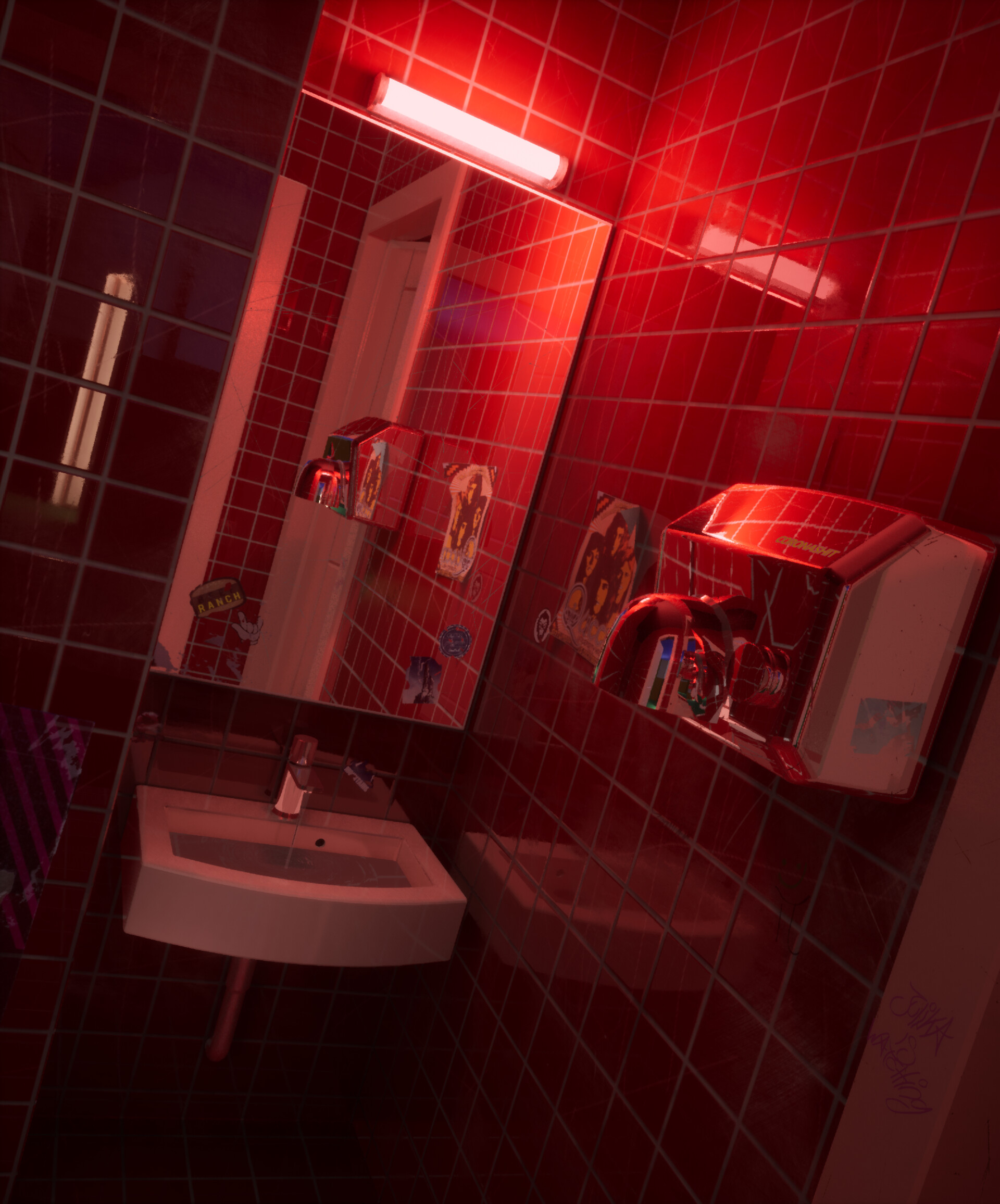 LDH - Red restrooms-Unreal Engine 4