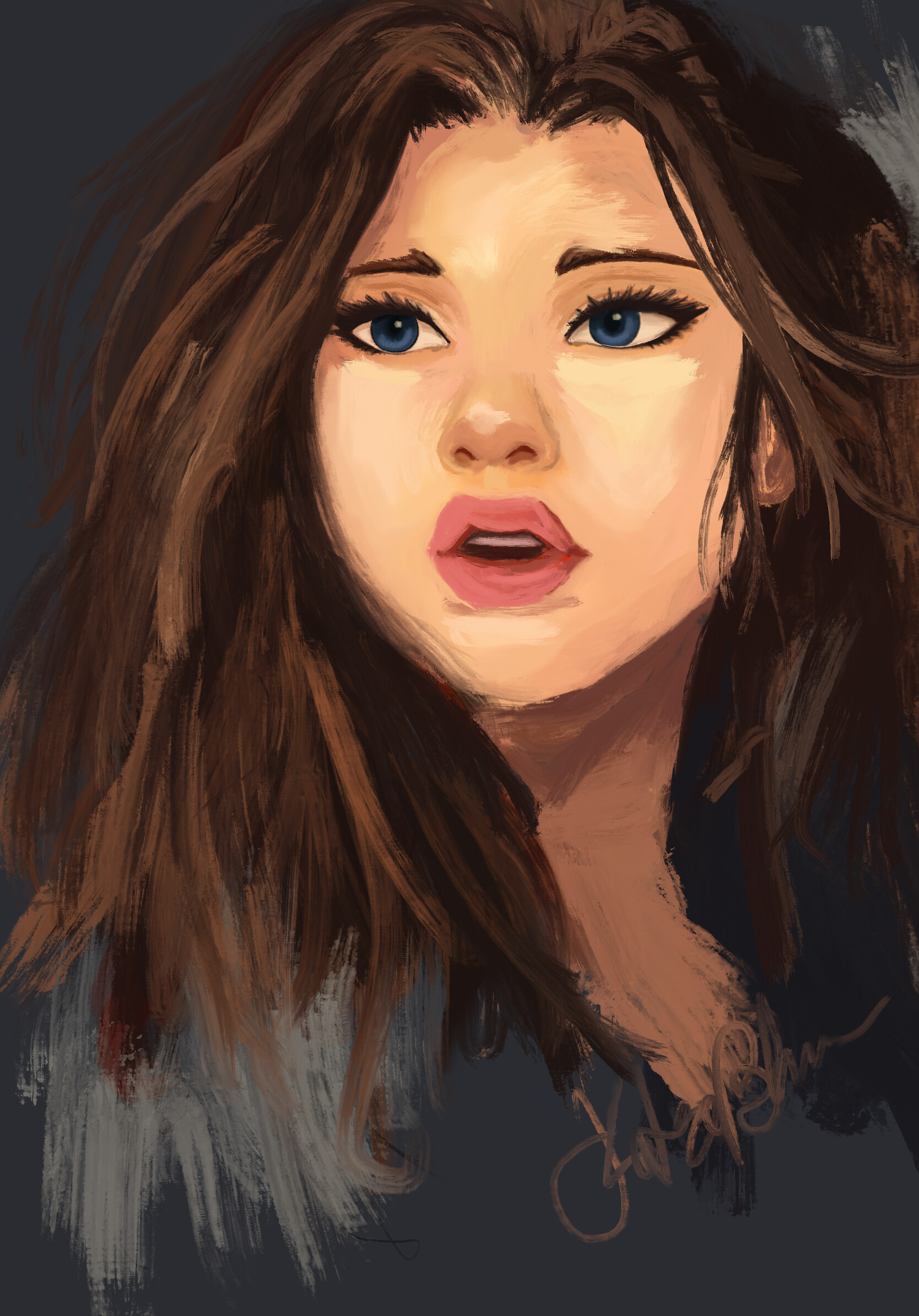 ArtStation - Blue Portrait