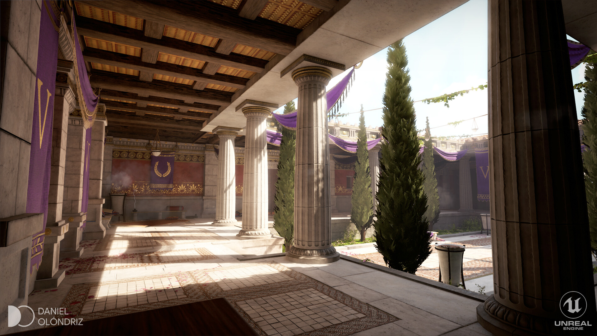 Ancient Roman Villa Interior