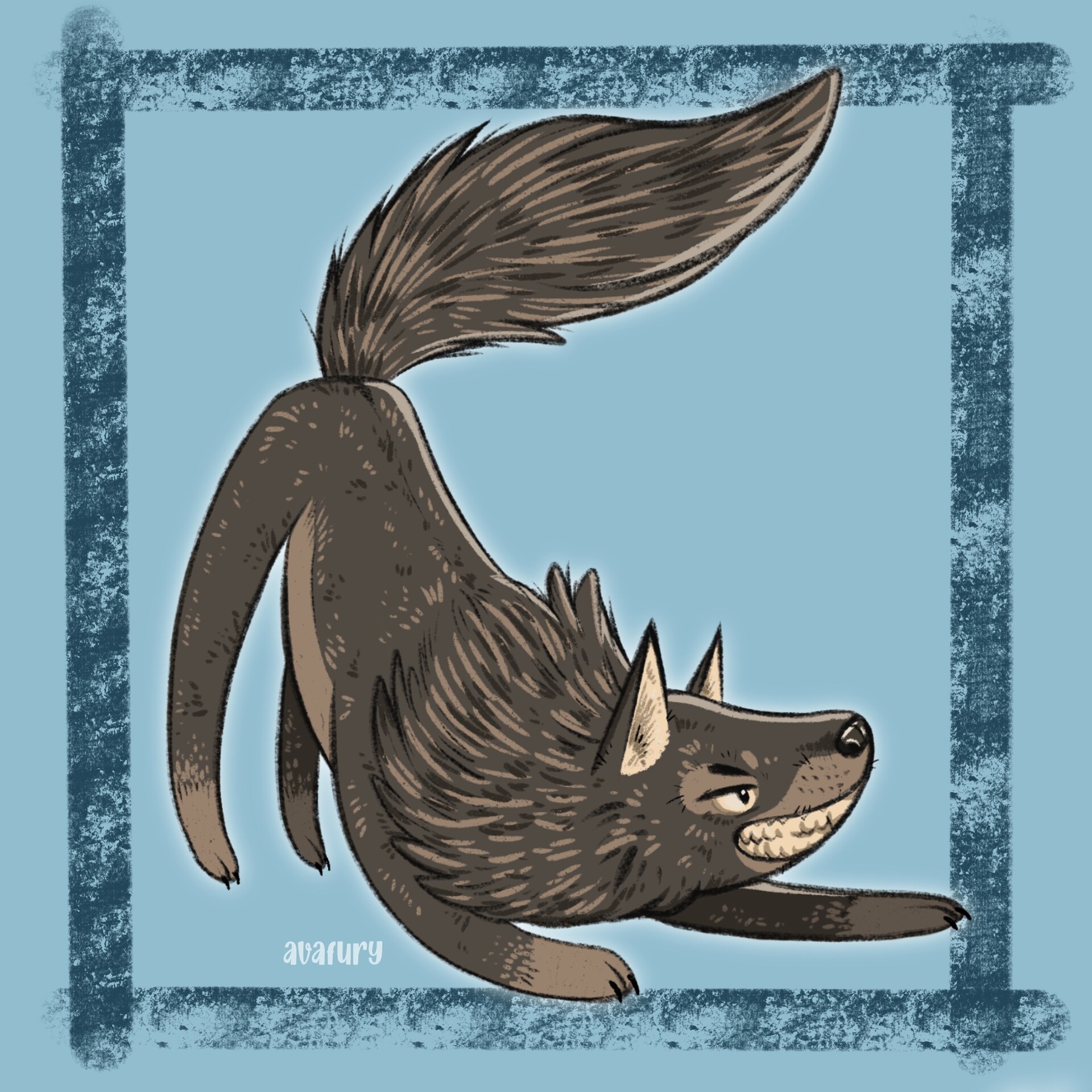 ArtStation - cartoon wolf