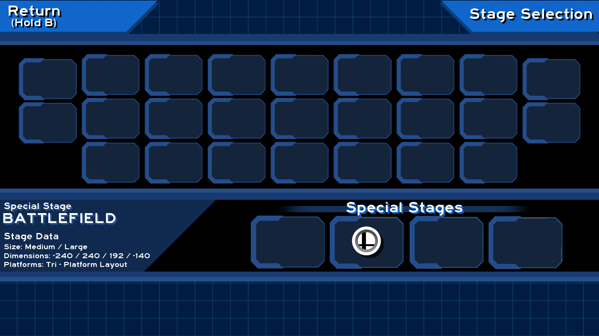 Sam Greenslade - Super Smash Bros. Melee - Menu/UI redesign