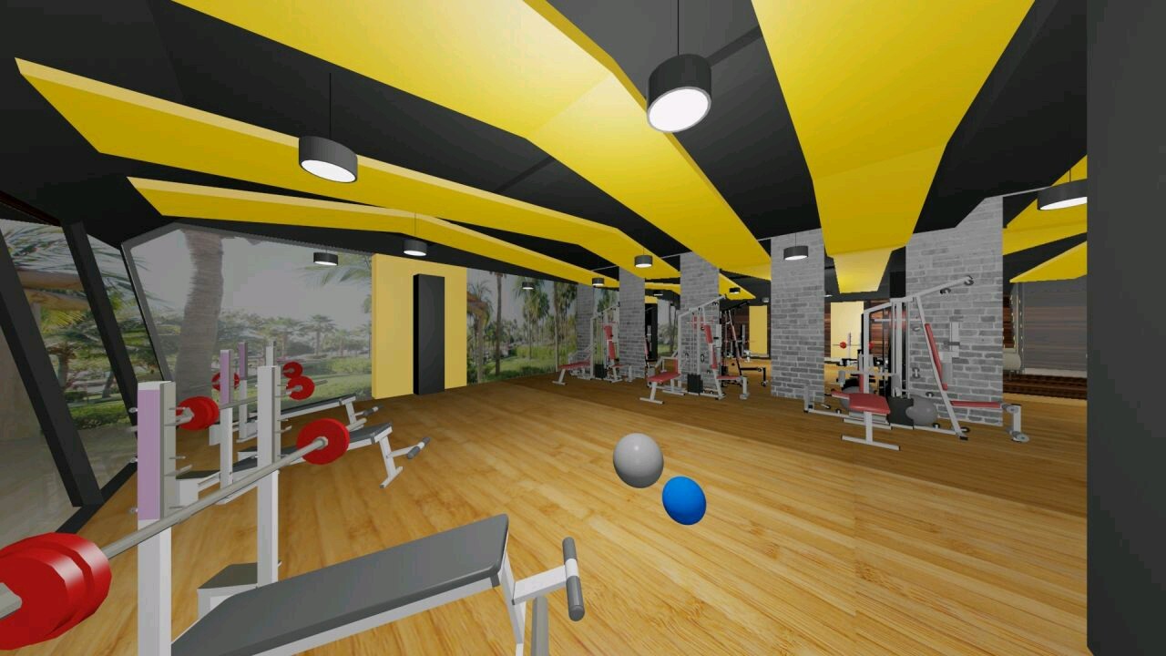 ArtStation - Gym 3D Visualization