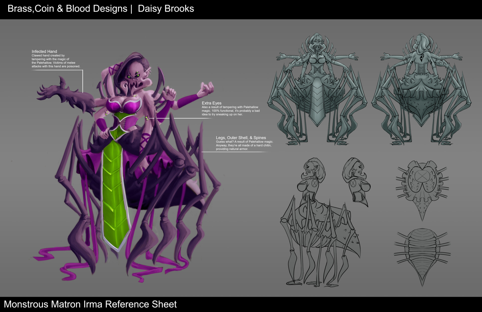 Daisy Brooks - Brass, Coin, & Blood Designs