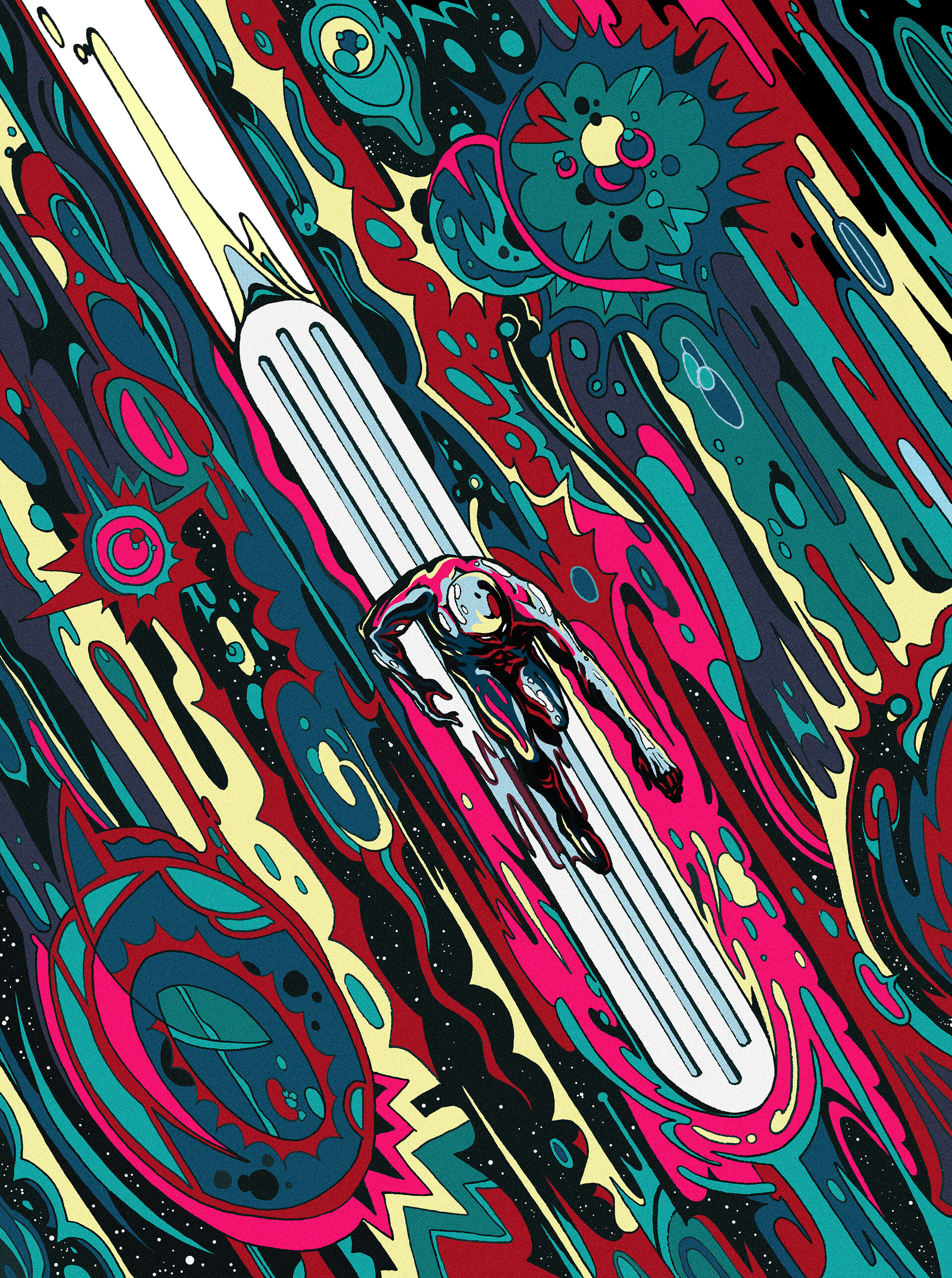 silver surfer black background