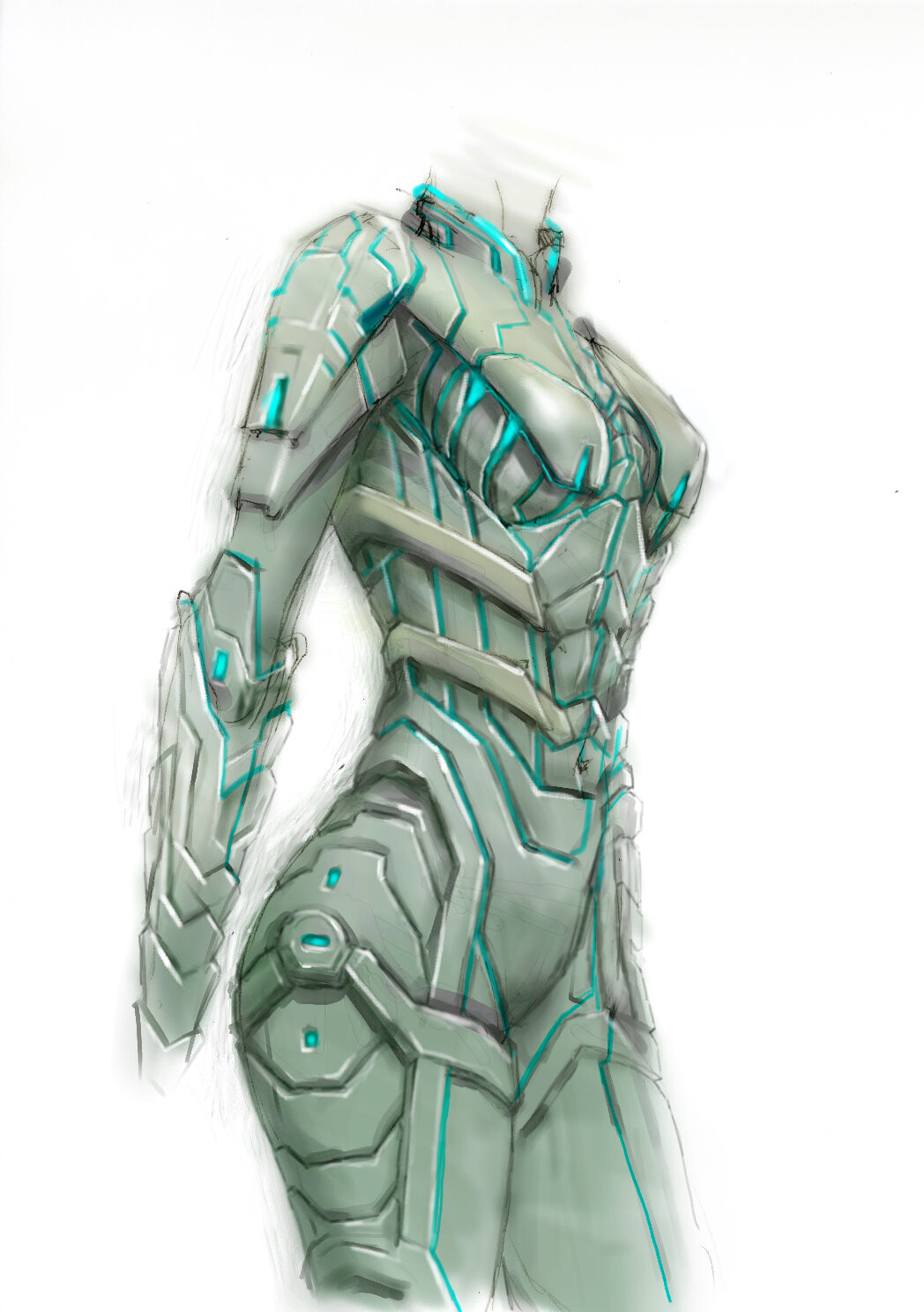 ArtStation - body suit design sketch 2006