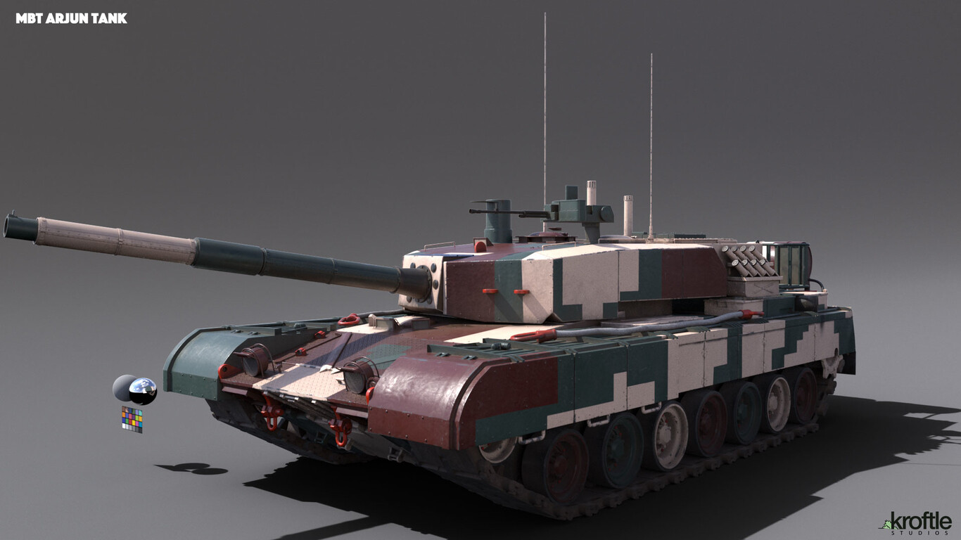 ArtStation - MBT Arjun Tank