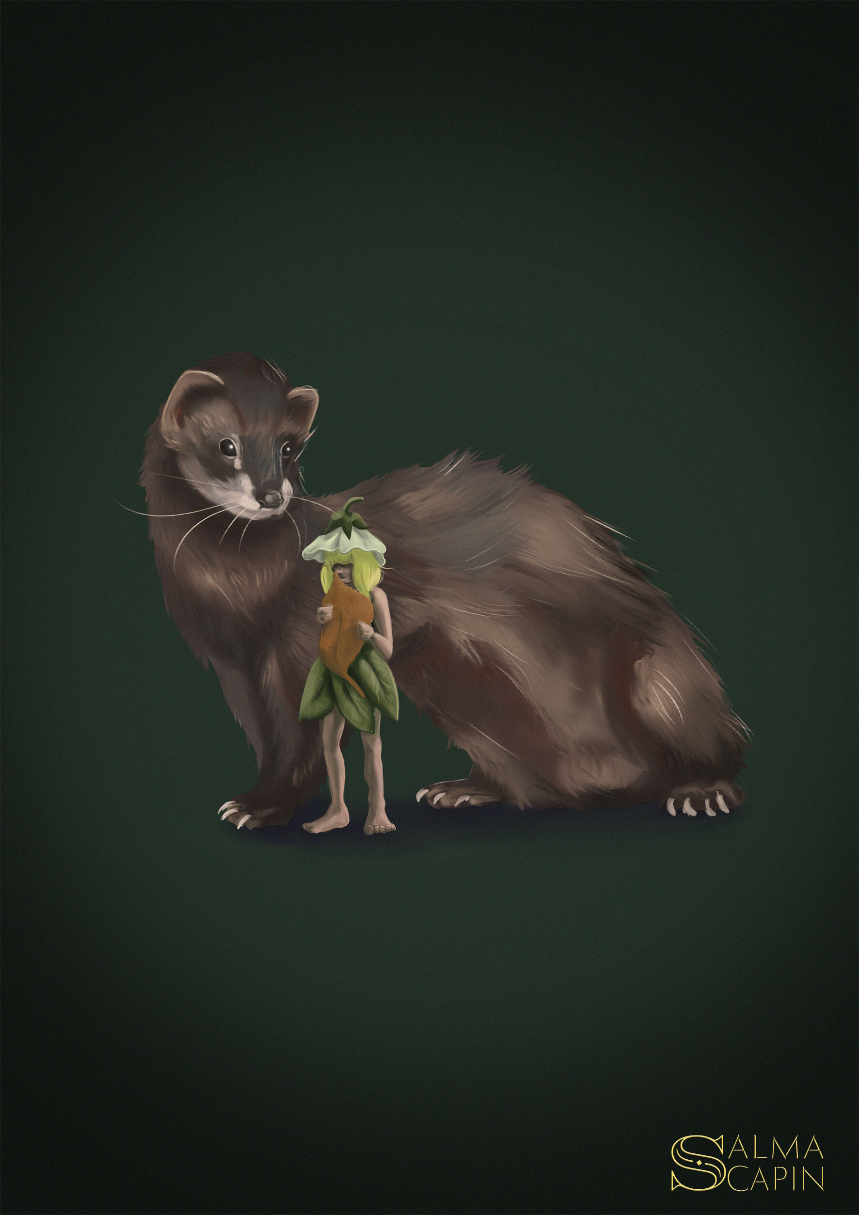 ArtStation - Elf & animal