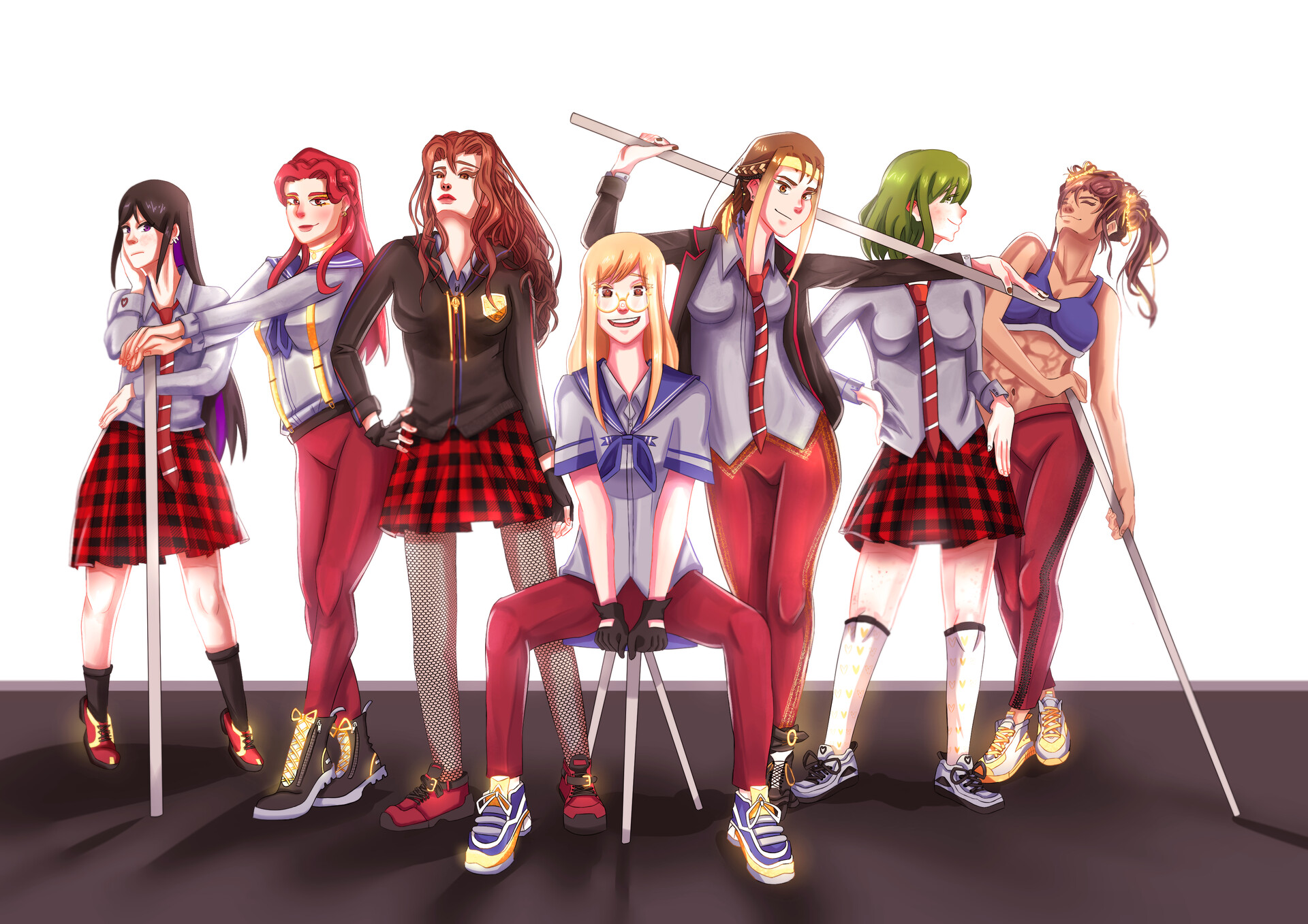 ArtStation - ''Who needs boys, anyway?'' - Group Photo