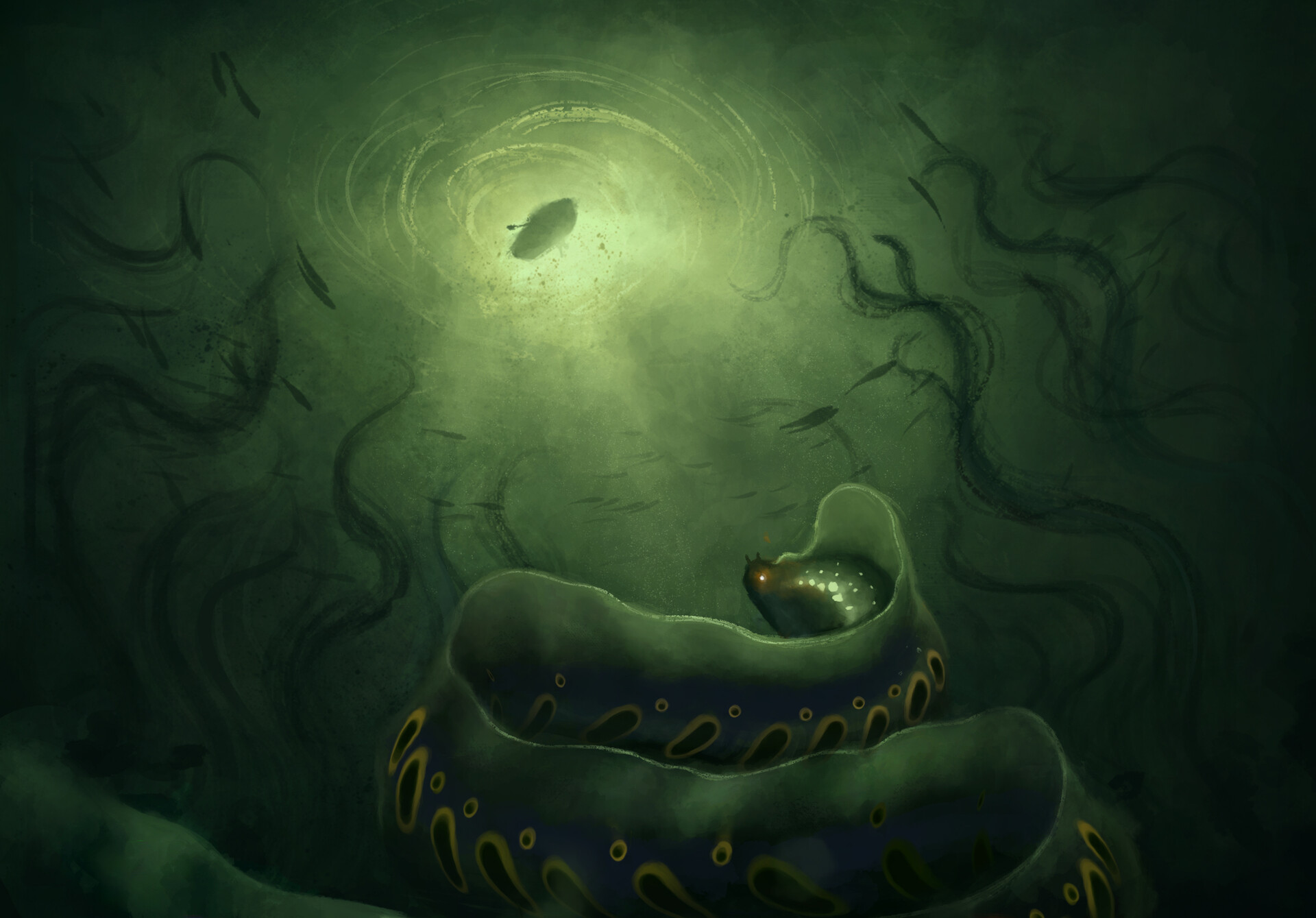 ArtStation - Deep lake creature