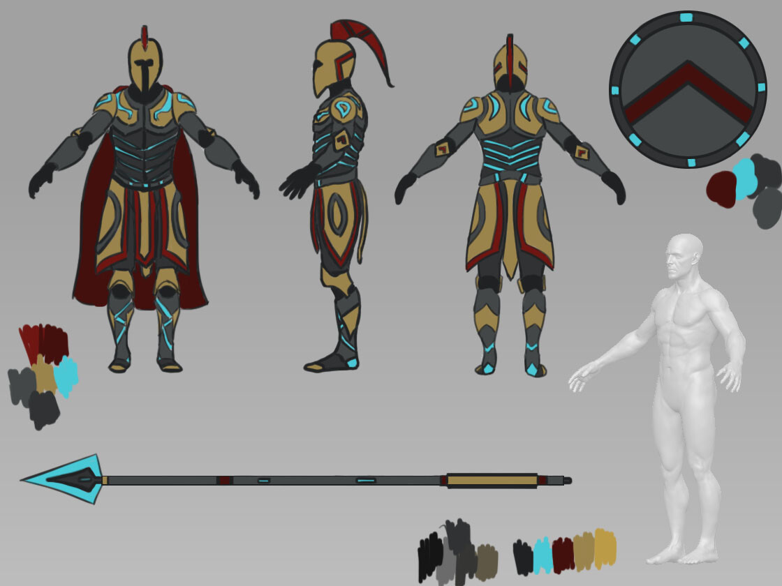 ArtStation - Spartan Character Concept - 3D
