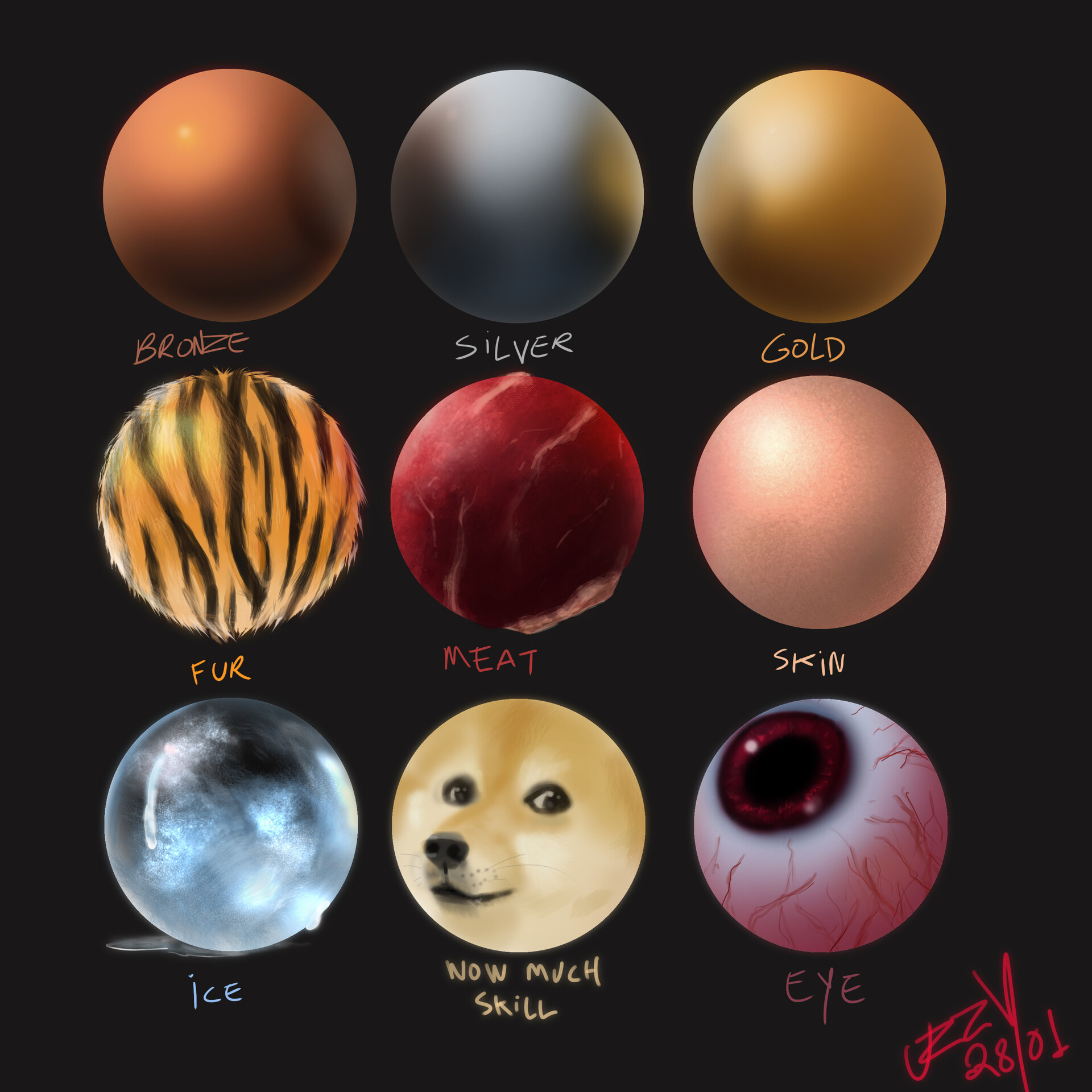 ArtStation - Material study 1