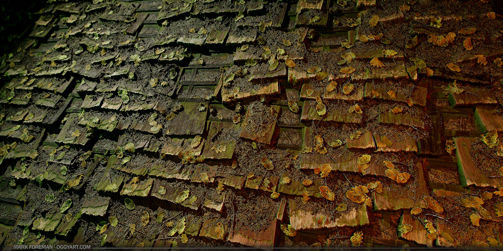 Mark Foreman - Medieval Wood Shingle Roof - Substance Source Signature ...