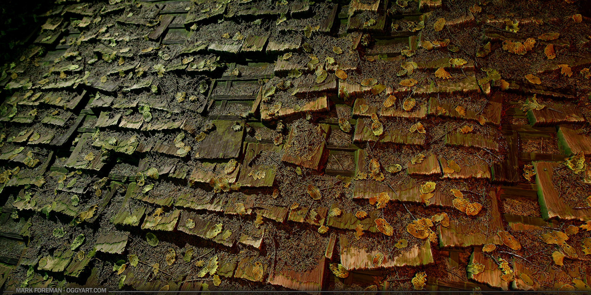 Mark Foreman - Medieval Wood Shingle Roof - Substance Source Signature ...