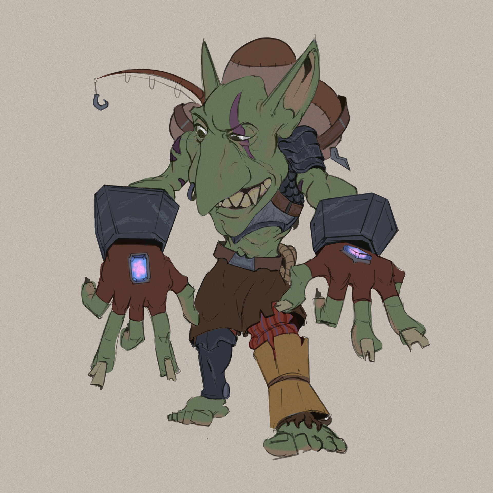 ArtStation - Gark with Magic Gloves