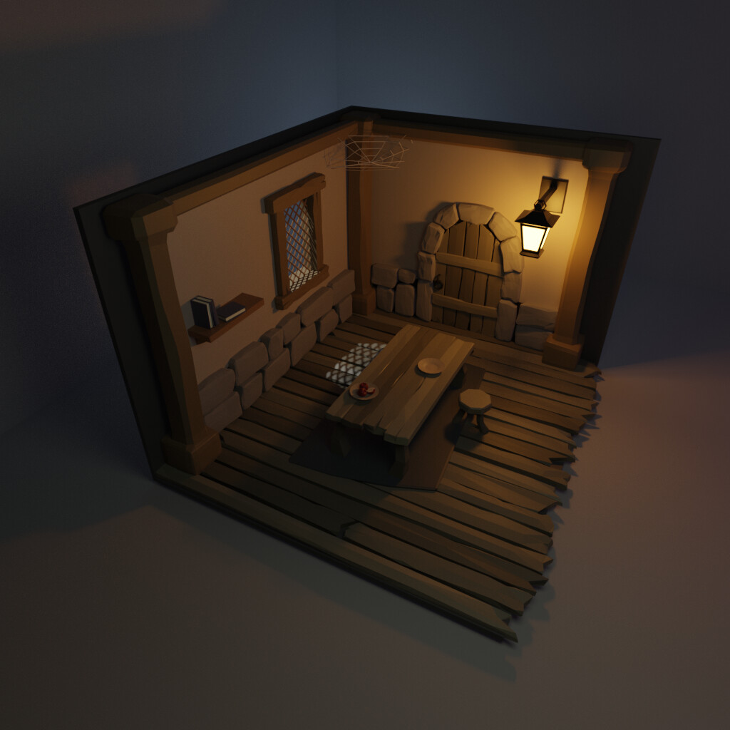 ArtStation - Low Poly Room
