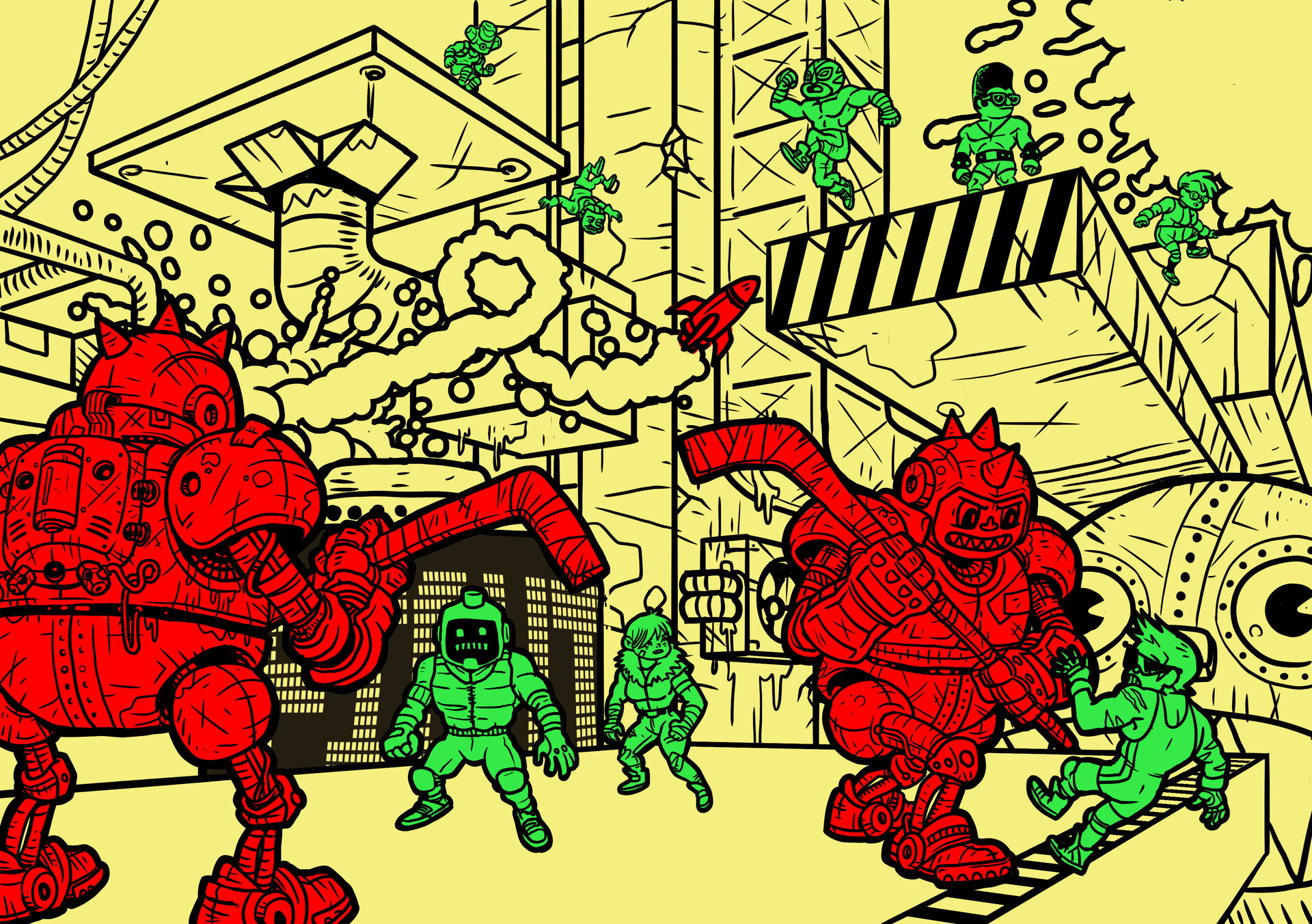 ArtStation - banzai boys concept