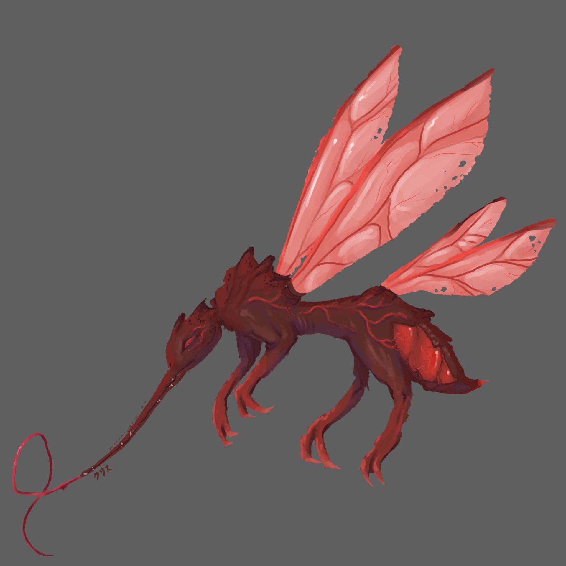 ArtStation - Bloodsucking dragon - creatuanary day 2