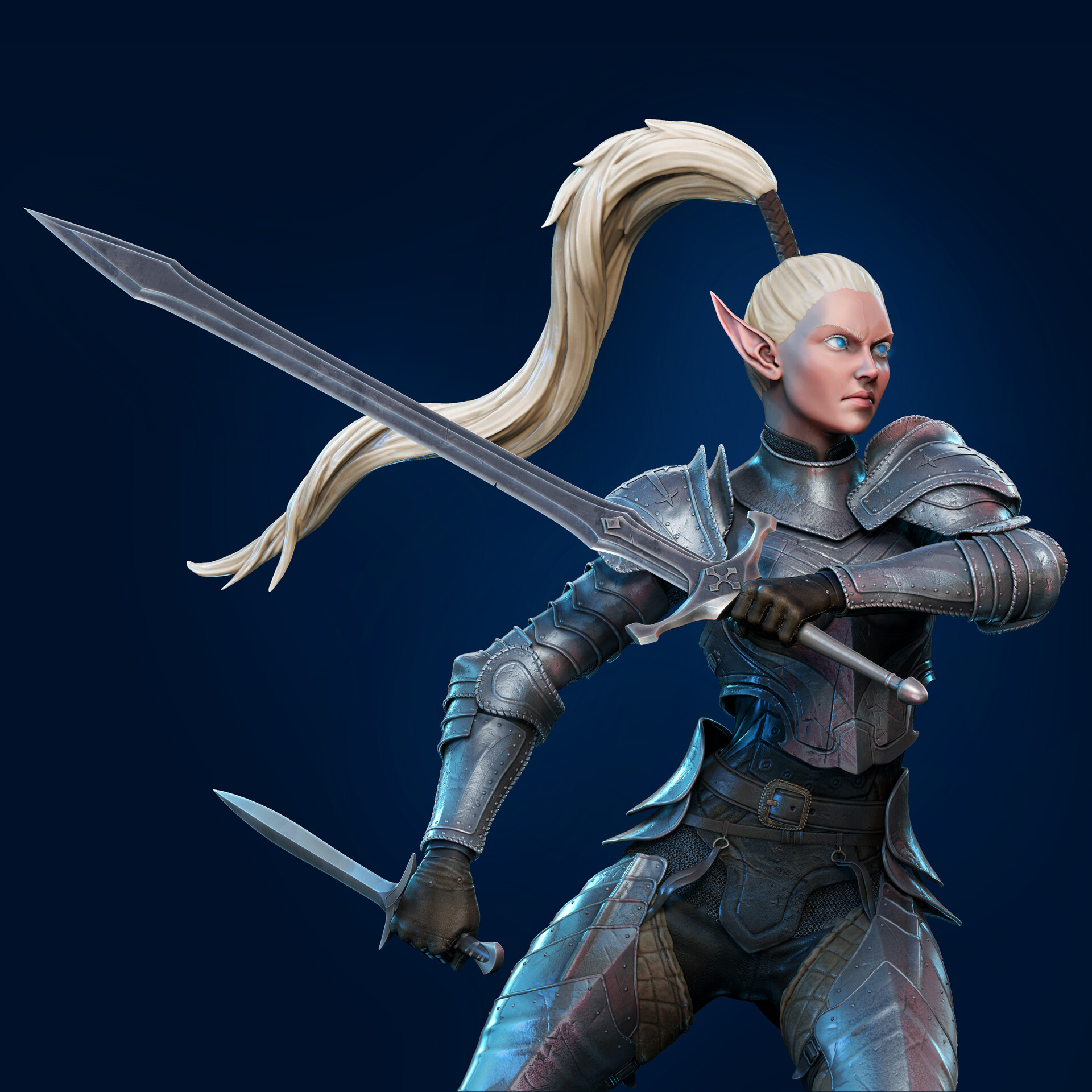 ArtStation - Elf Warrior