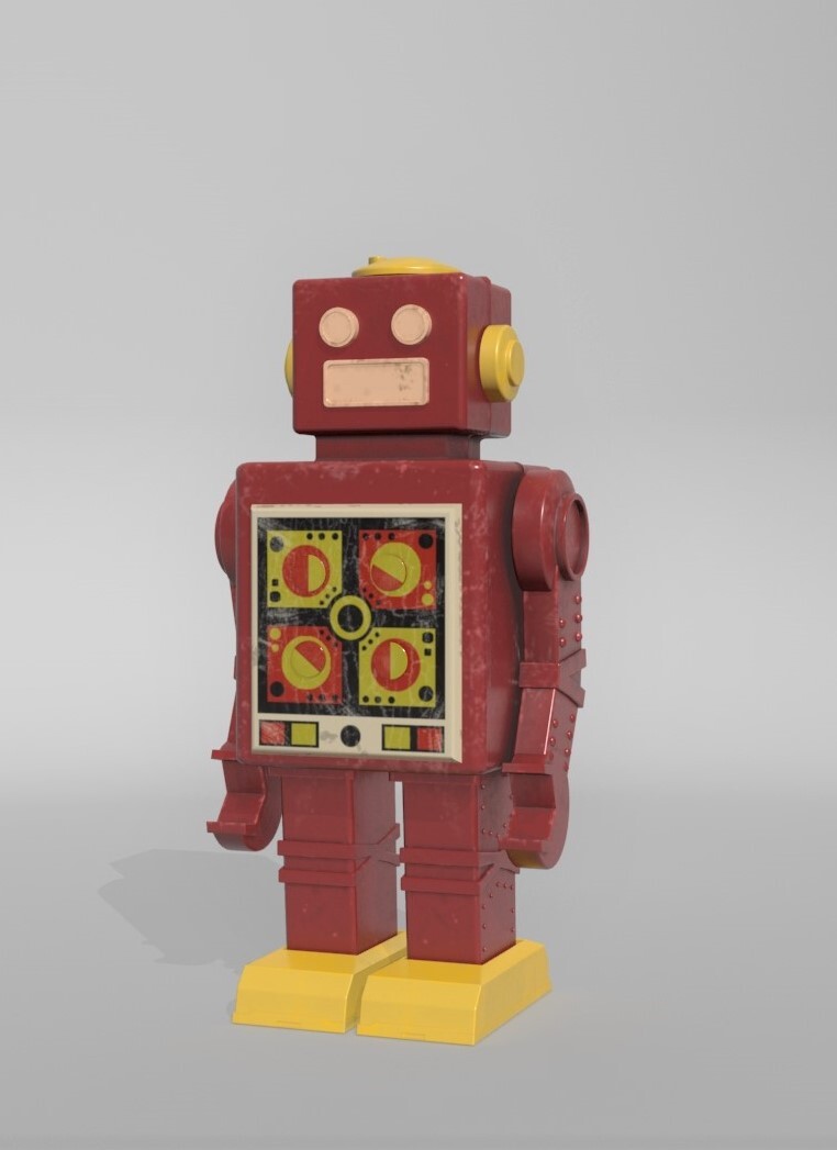 ArtStation - Retro Robot Toy