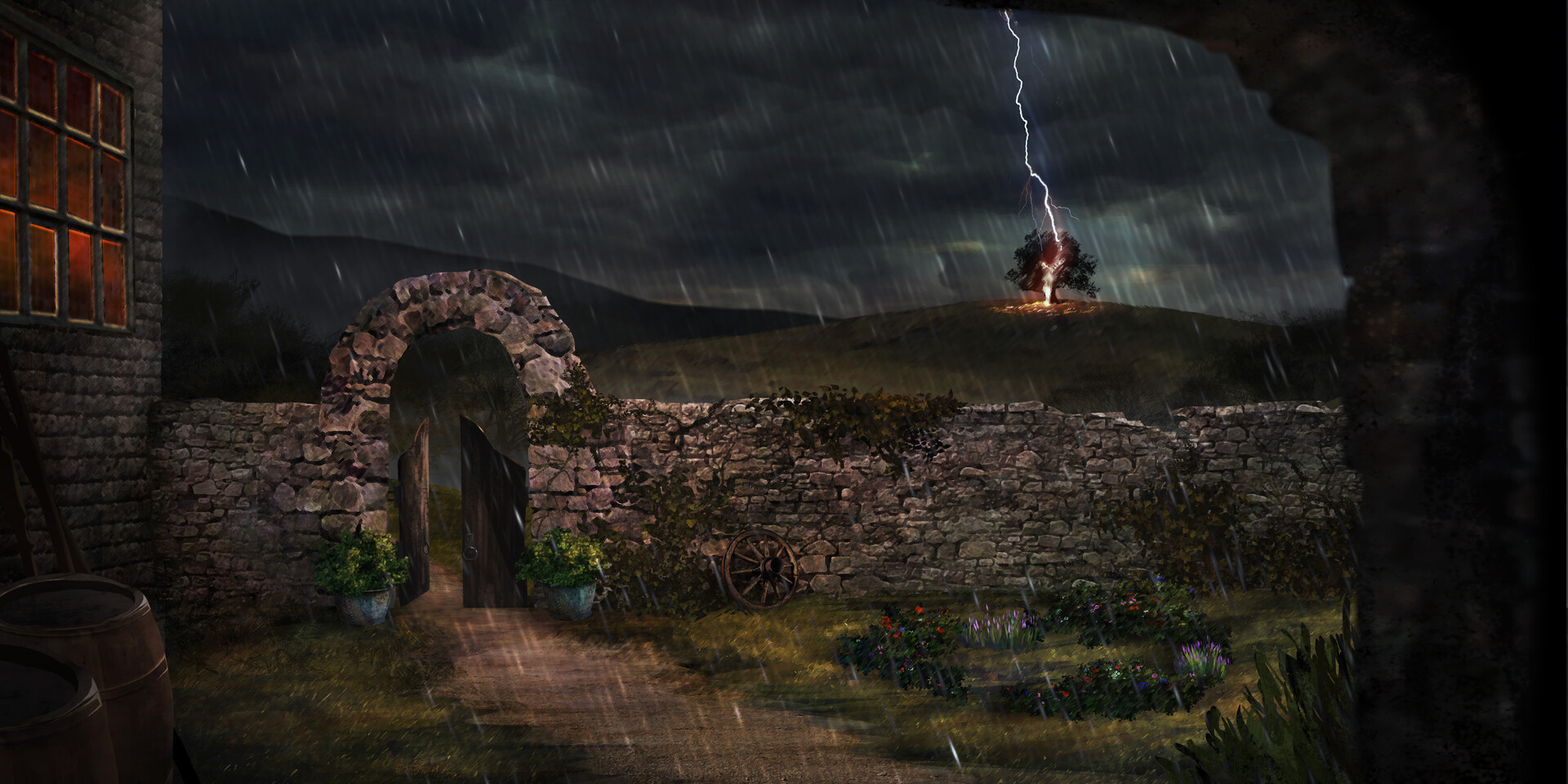 ArtStation - The Lightning-Struck Chestnut Tree