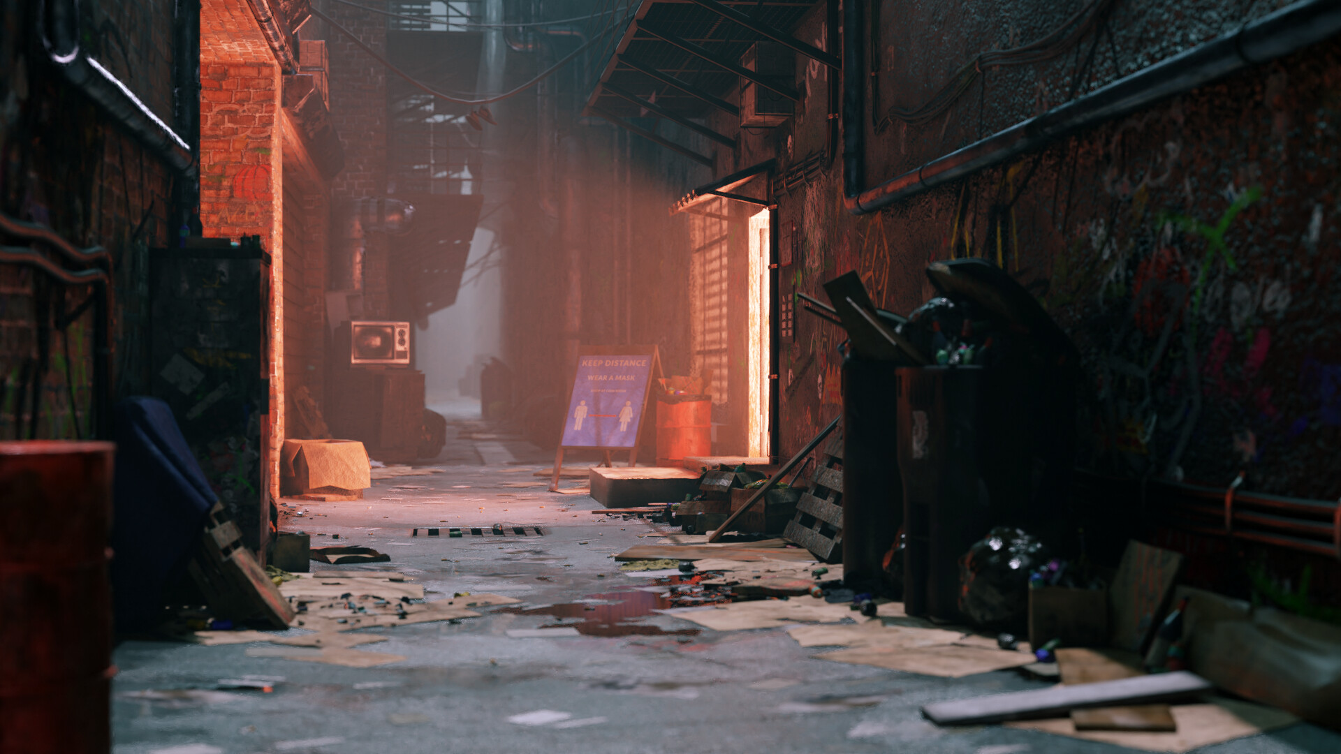 ArtStation - Rundown Alley