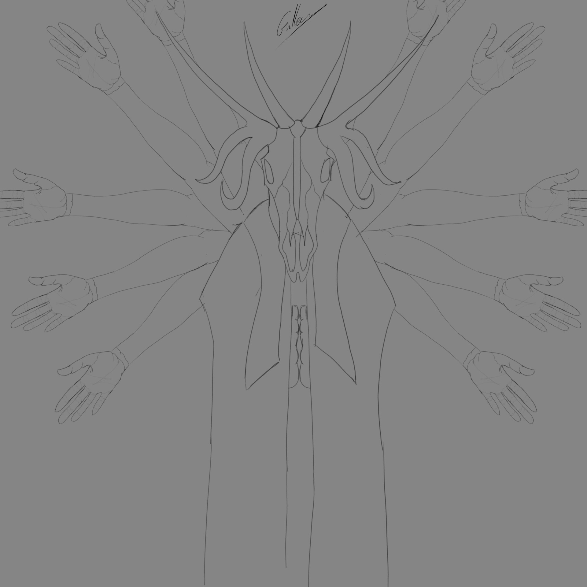 ArtStation - Demon Sketch