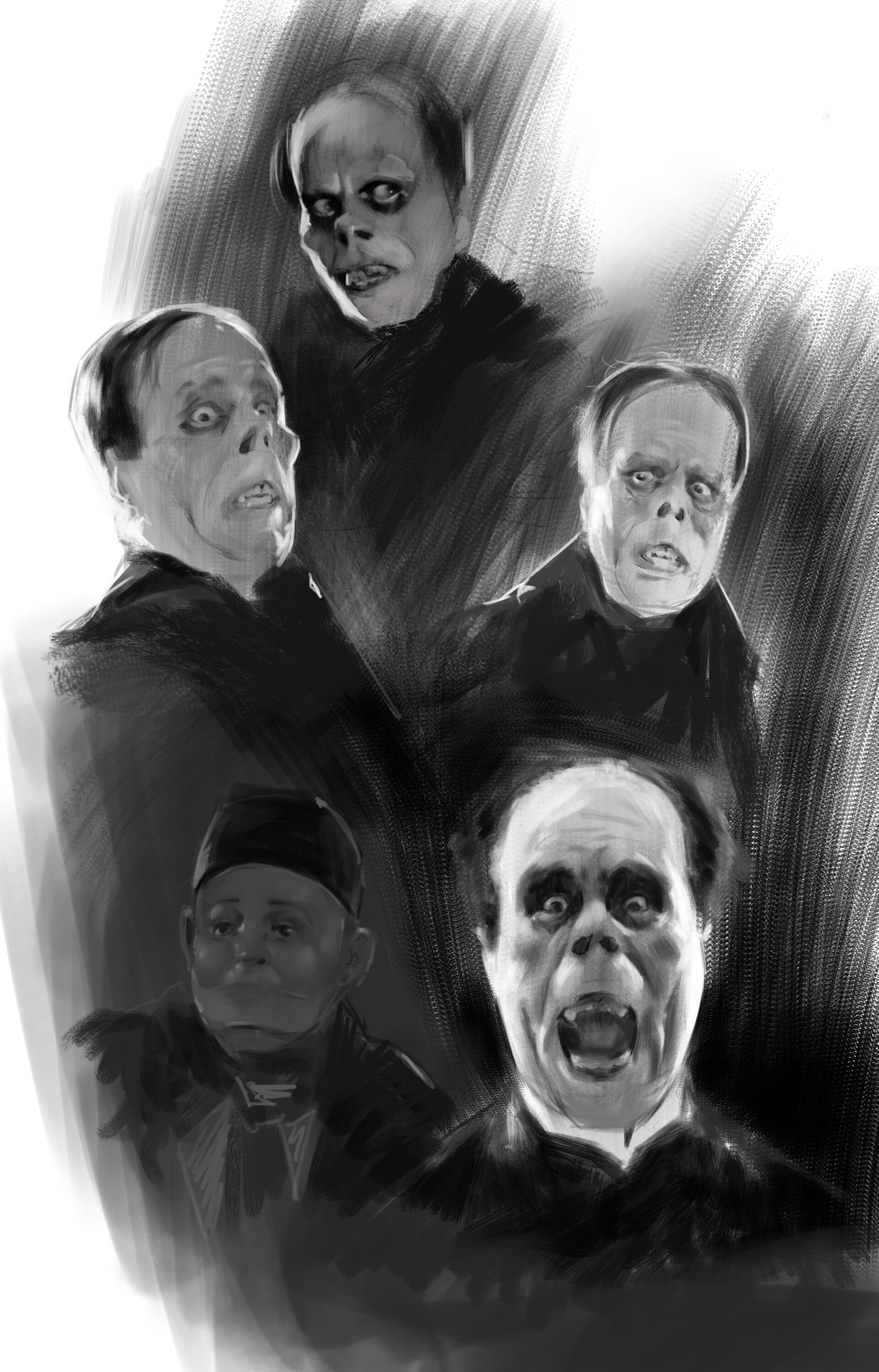ArtStation - Universal Classic Monsters: Phantom of the Opera Sketch ...