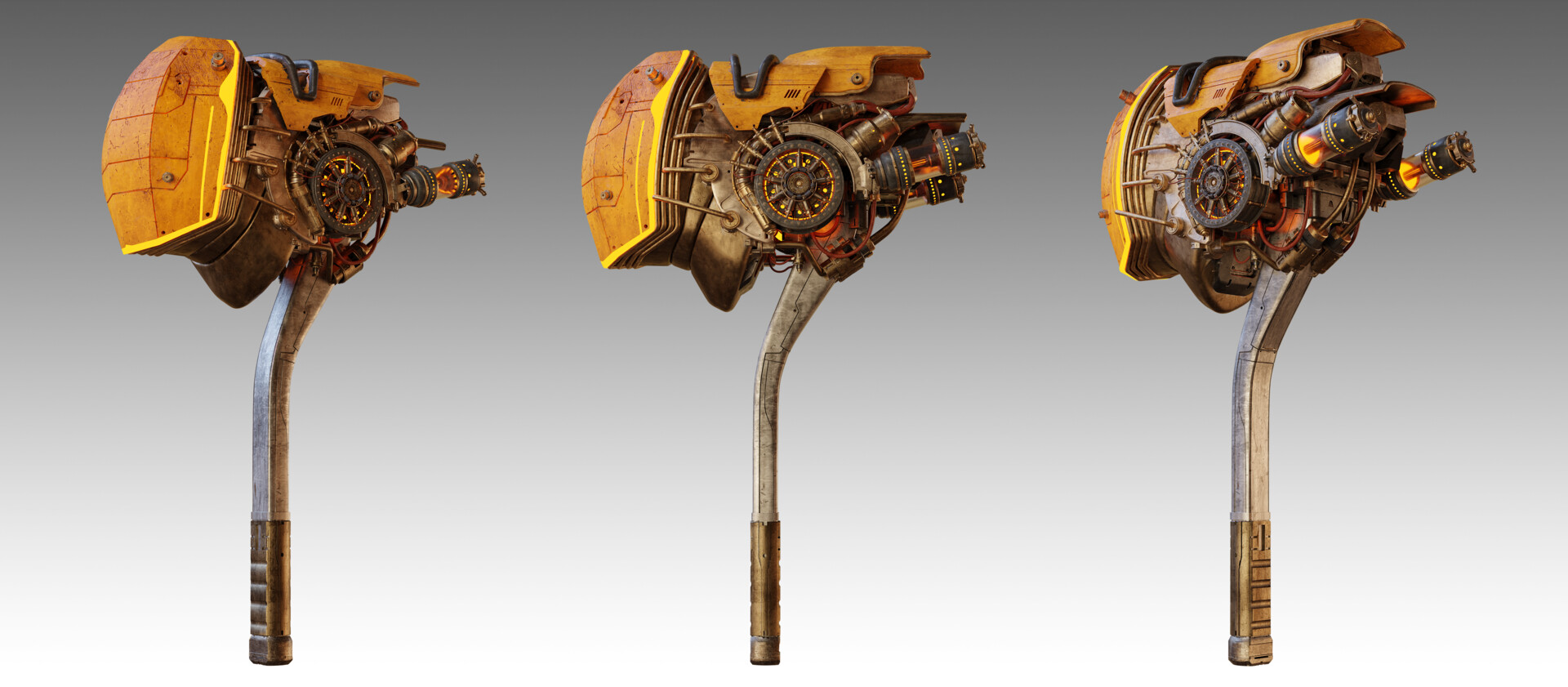 ArtStation - Sci-fi Hammer Concept
