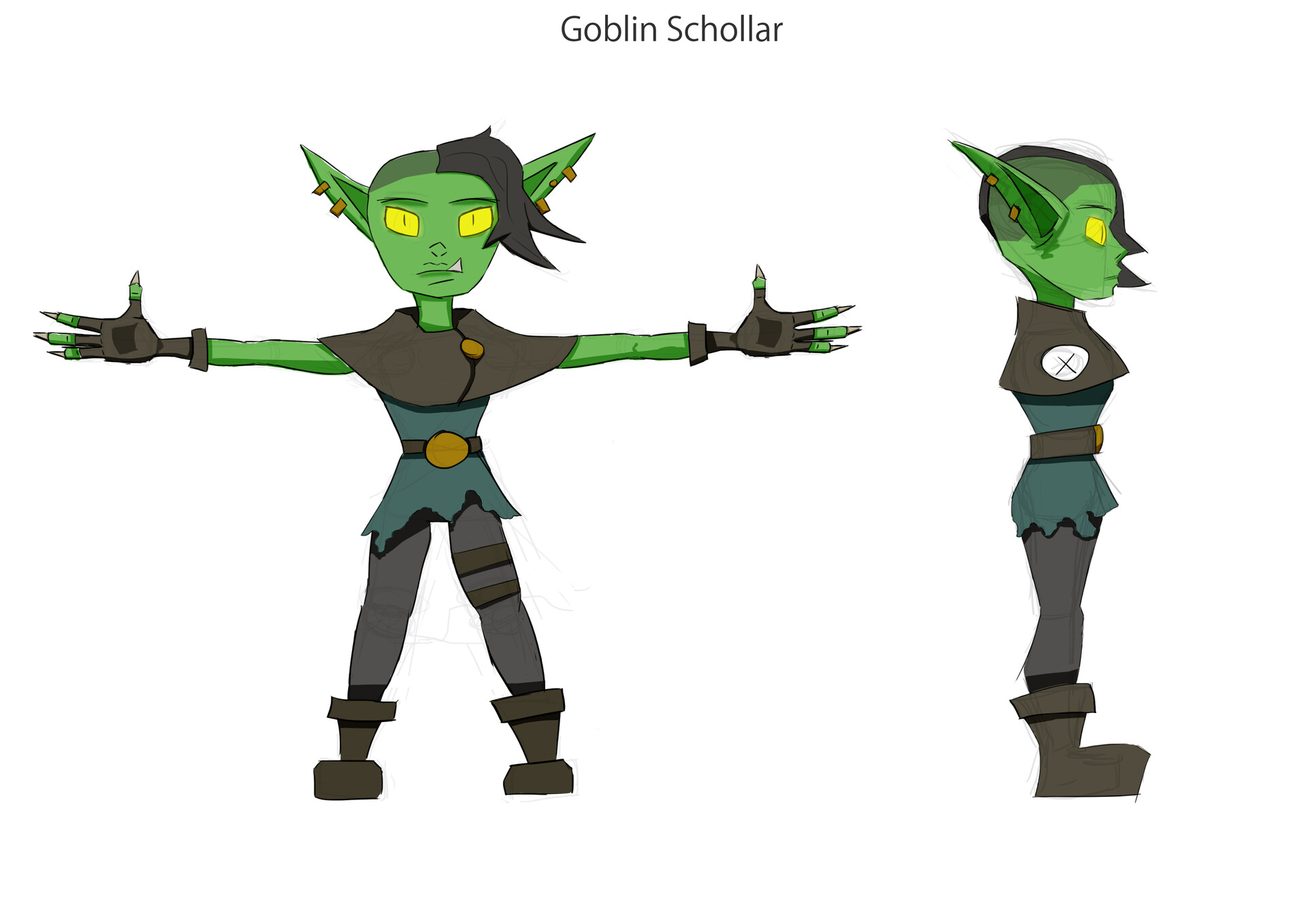 ArtStation - Goblin Character Sheet