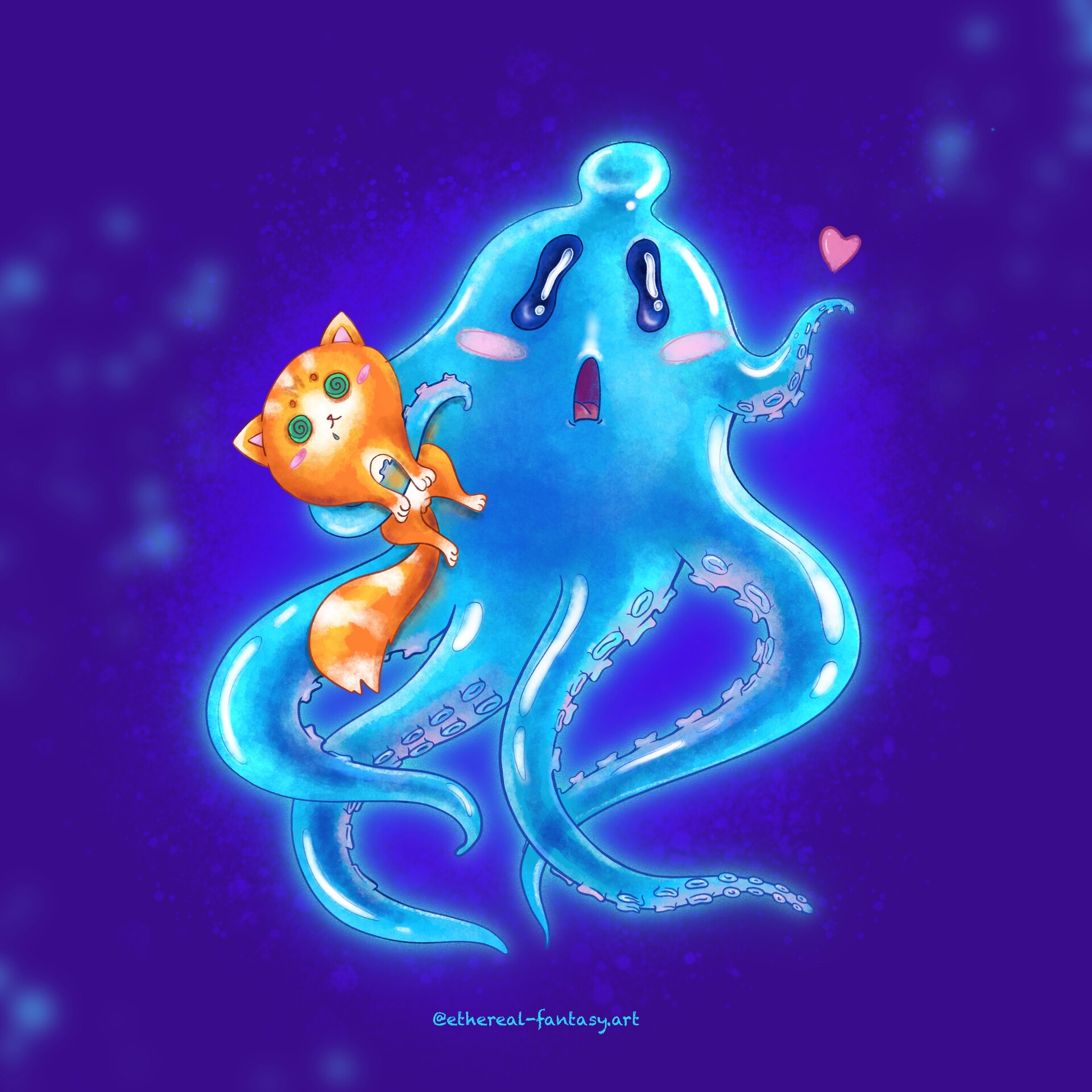 ArtStation - Cat-lover octo-ghost