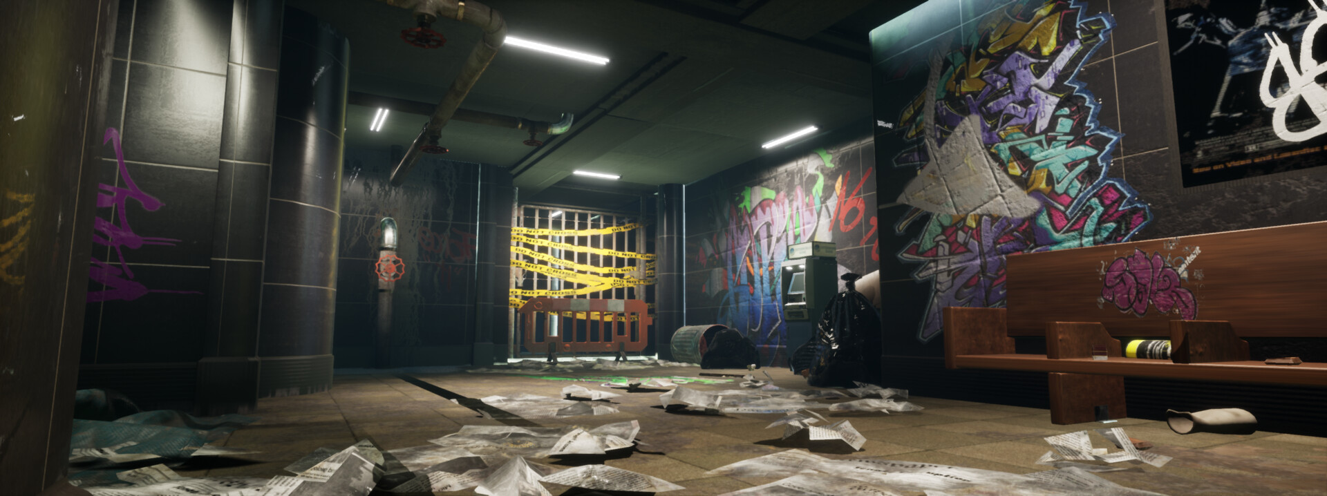 ArtStation - Rundown Subway