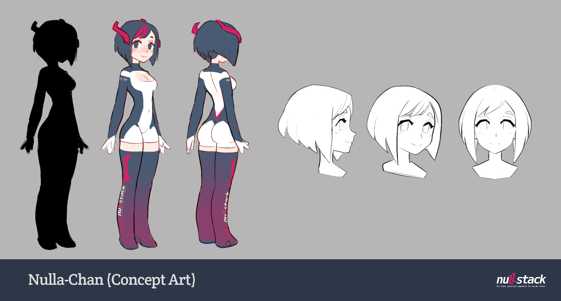 Bianca Augusta - Nulla-Chan (Character Design)