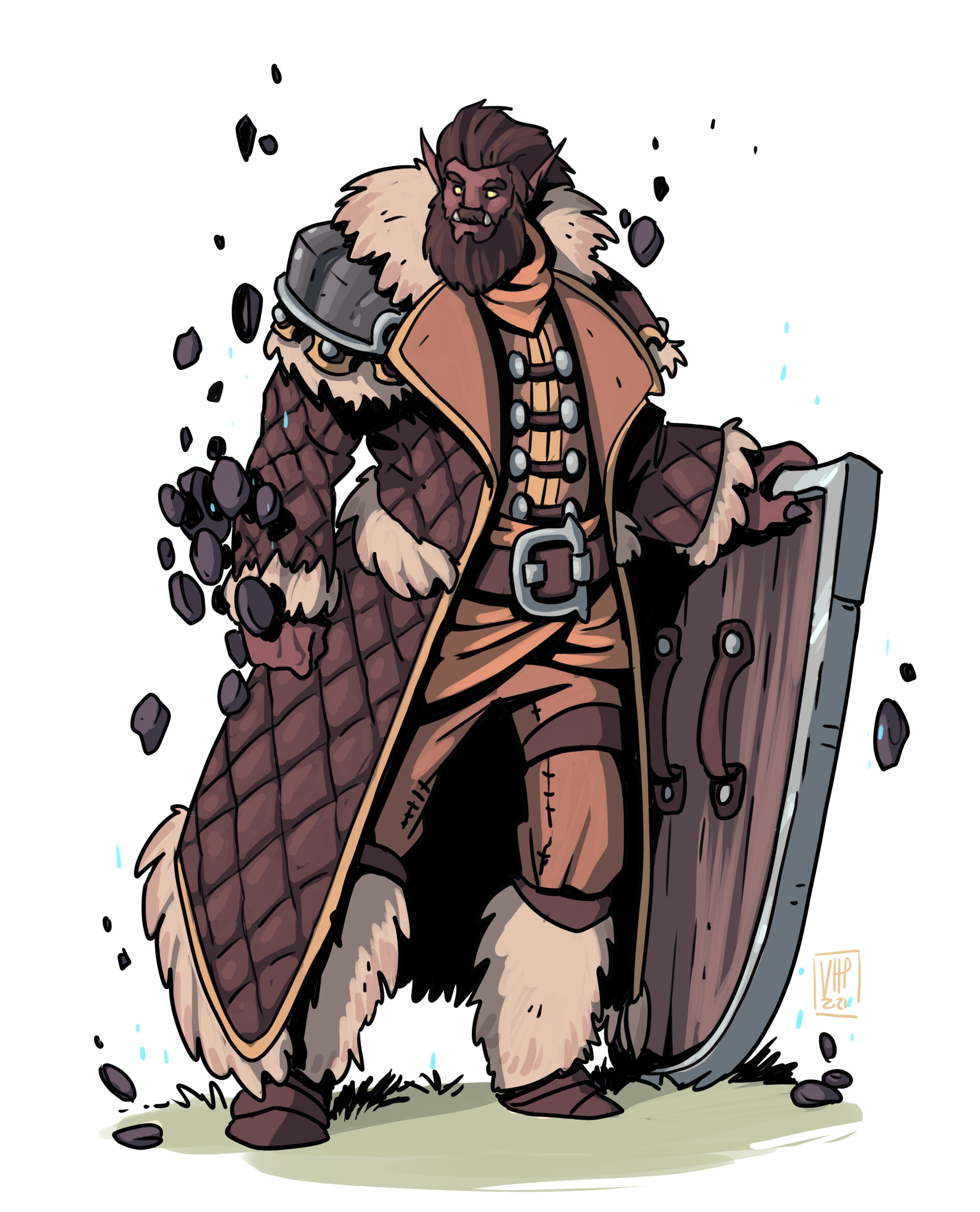 ArtStation - Theo, bugbear Moon Druid