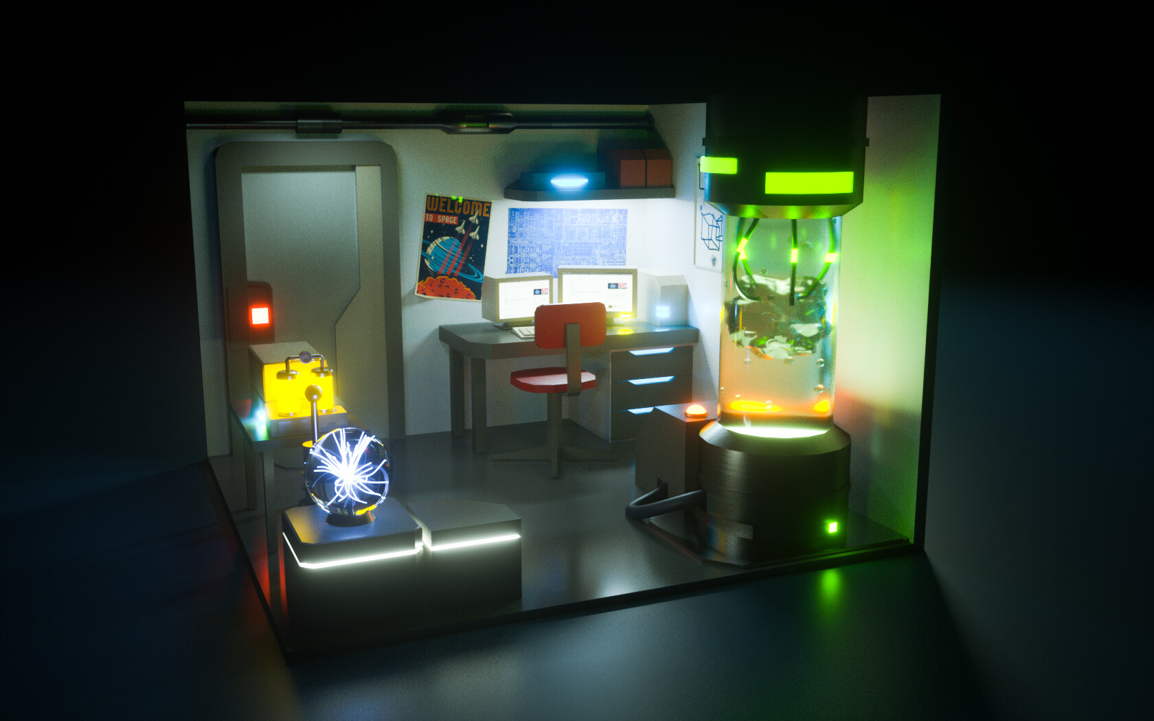 ArtStation - Space room