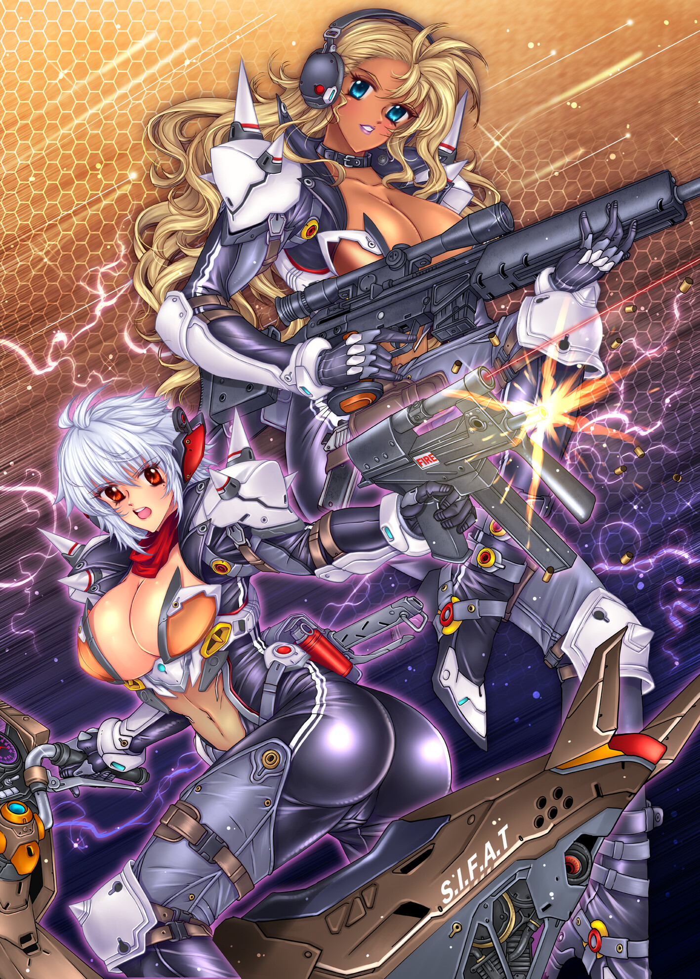 Artstation Sexy Girls And Gun
