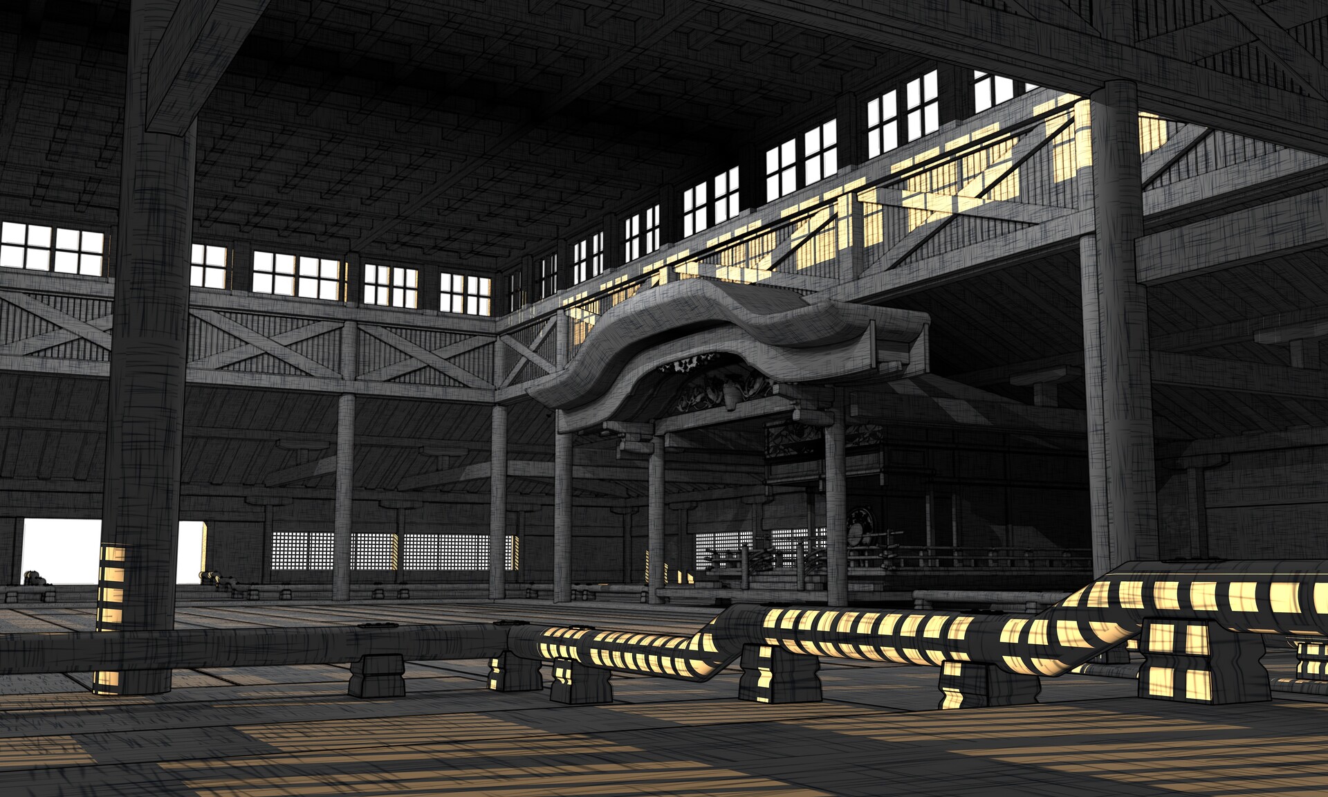 ArtStation - Butokuden Dojo Kyoto