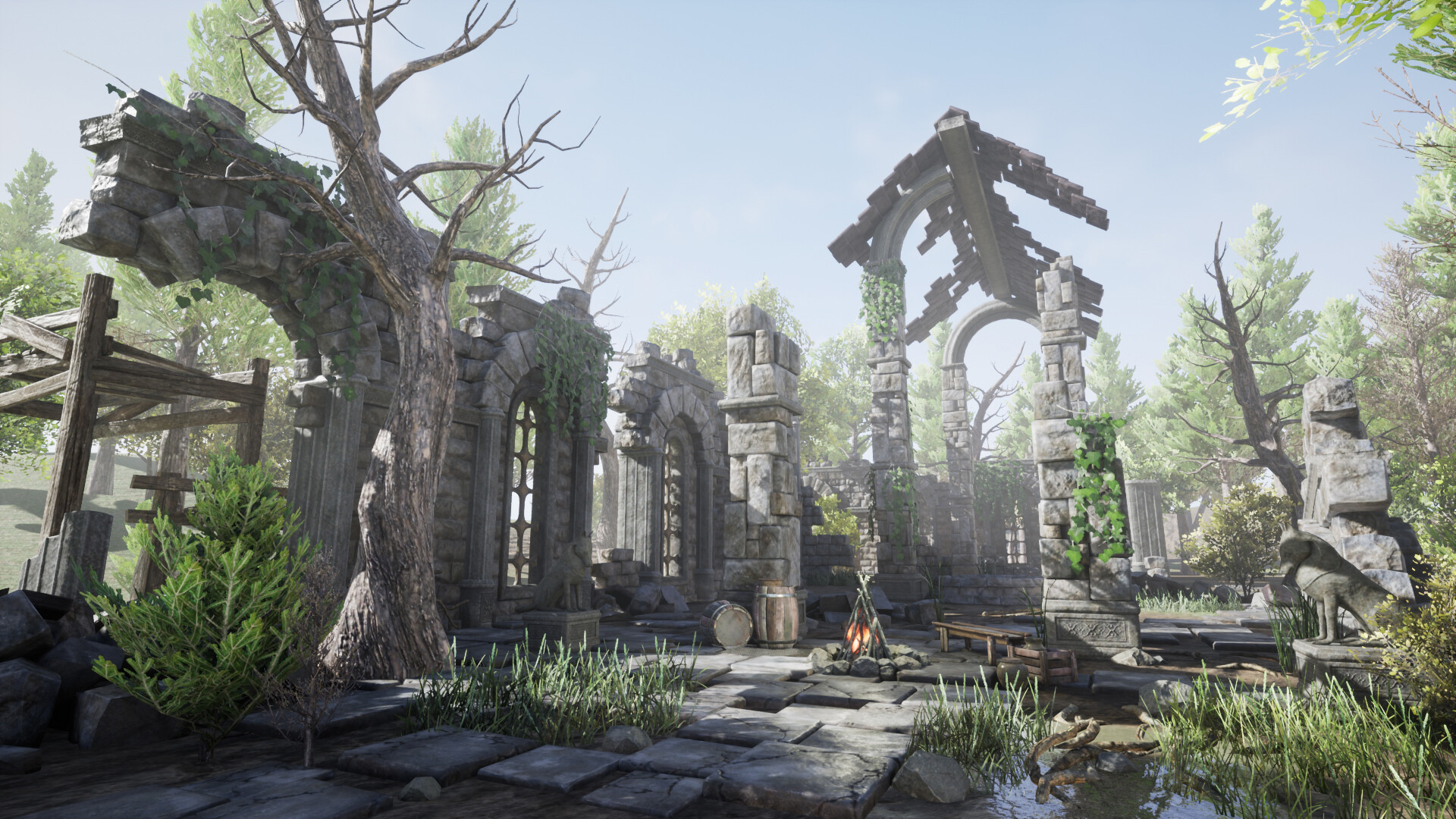 Jacob Lubinski - Forest Temple Ruins - Unreal Engine