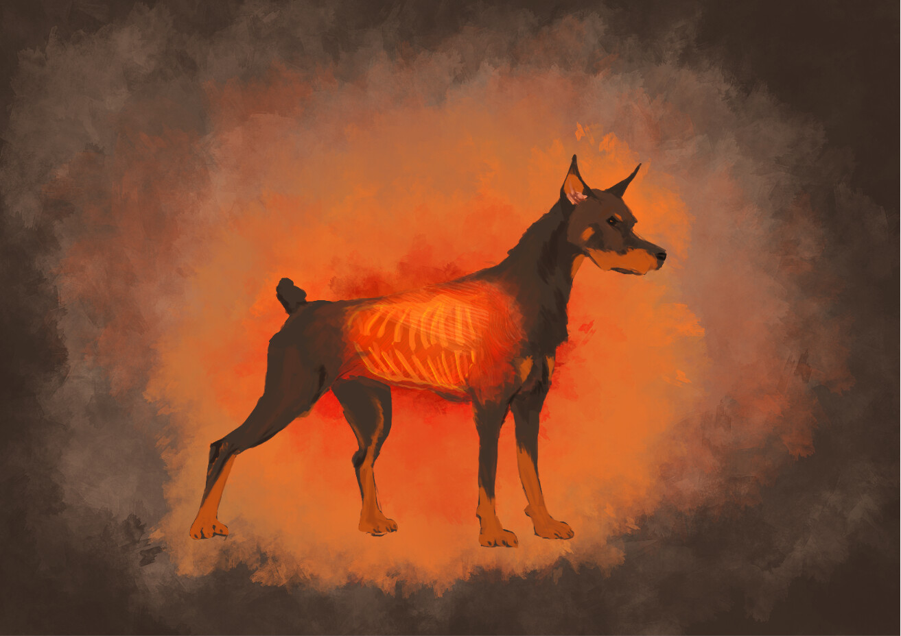 ArtStation - Demon Doberman