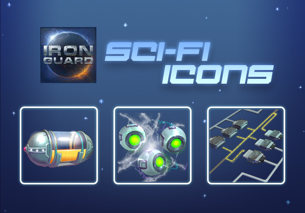 ArtStation - Icons for Iron Guard VR game
