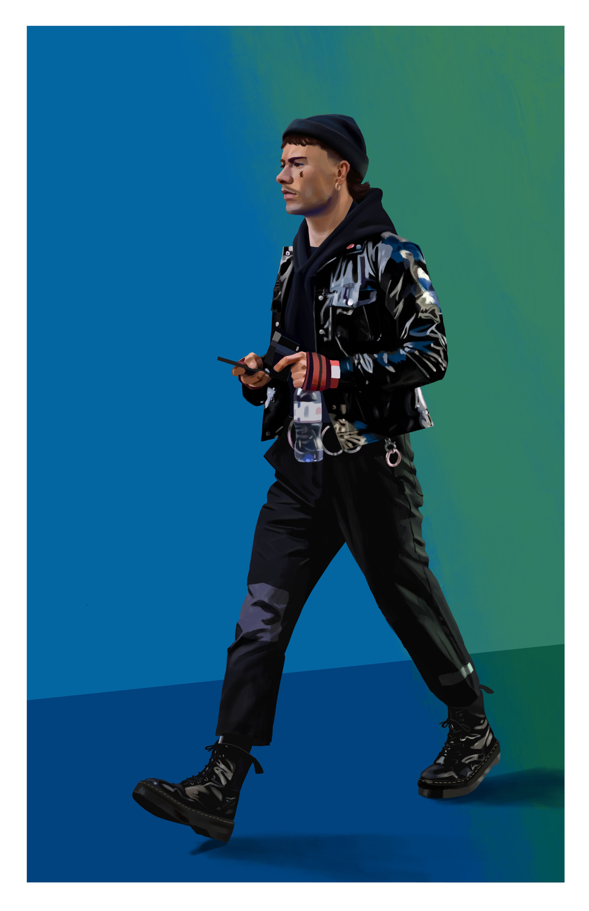 ArtStation - Blue Punk