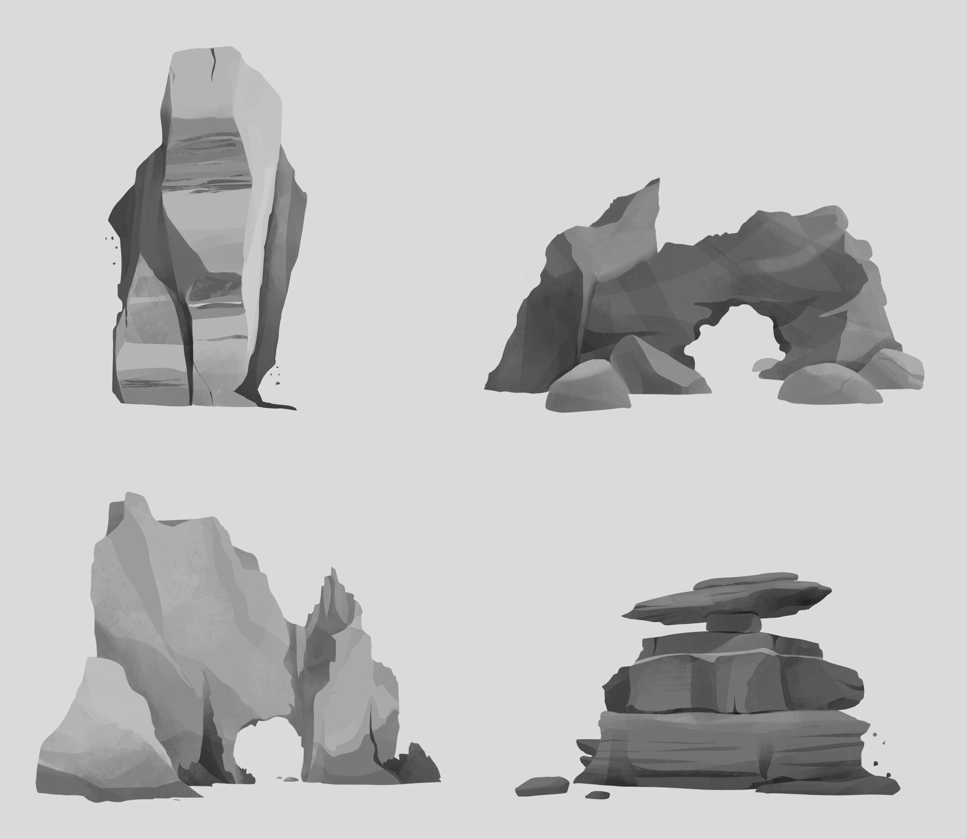 how to draw rocks in adobe illustrator