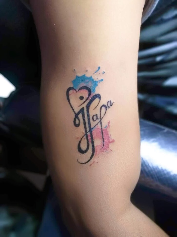 colour splash tattoos