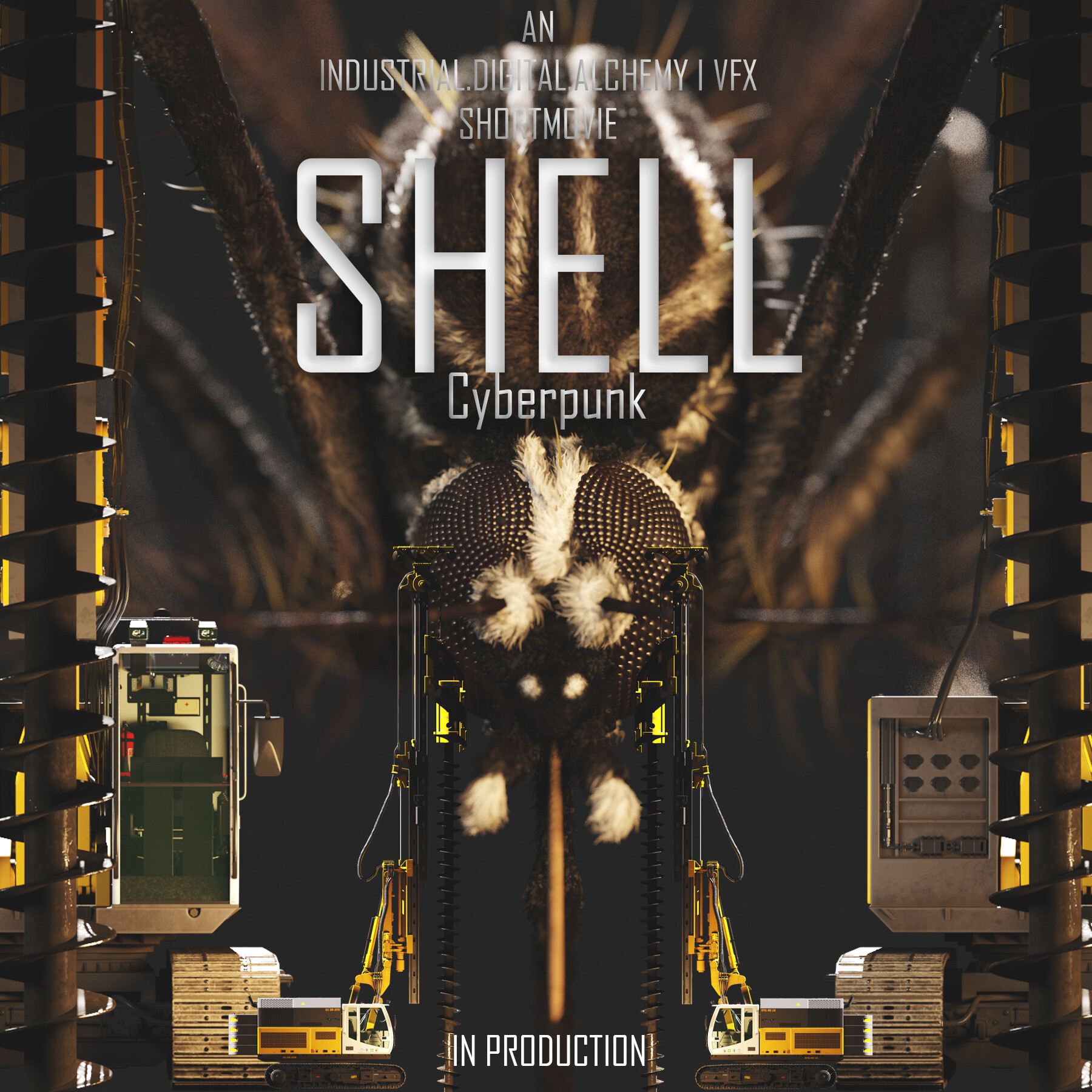 ArtStation - Shell Cyberpunk Promo - Industrial.Digital.Alchemy I VFX