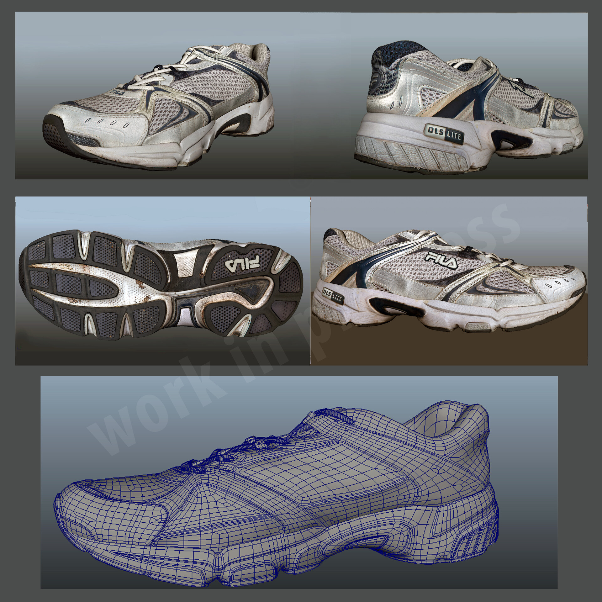 ArtStation - Shoe modeling and Texturing