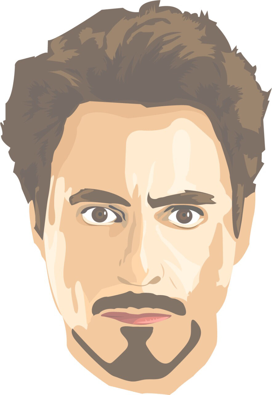 ArtStation - Tony Stark Portrait Vector