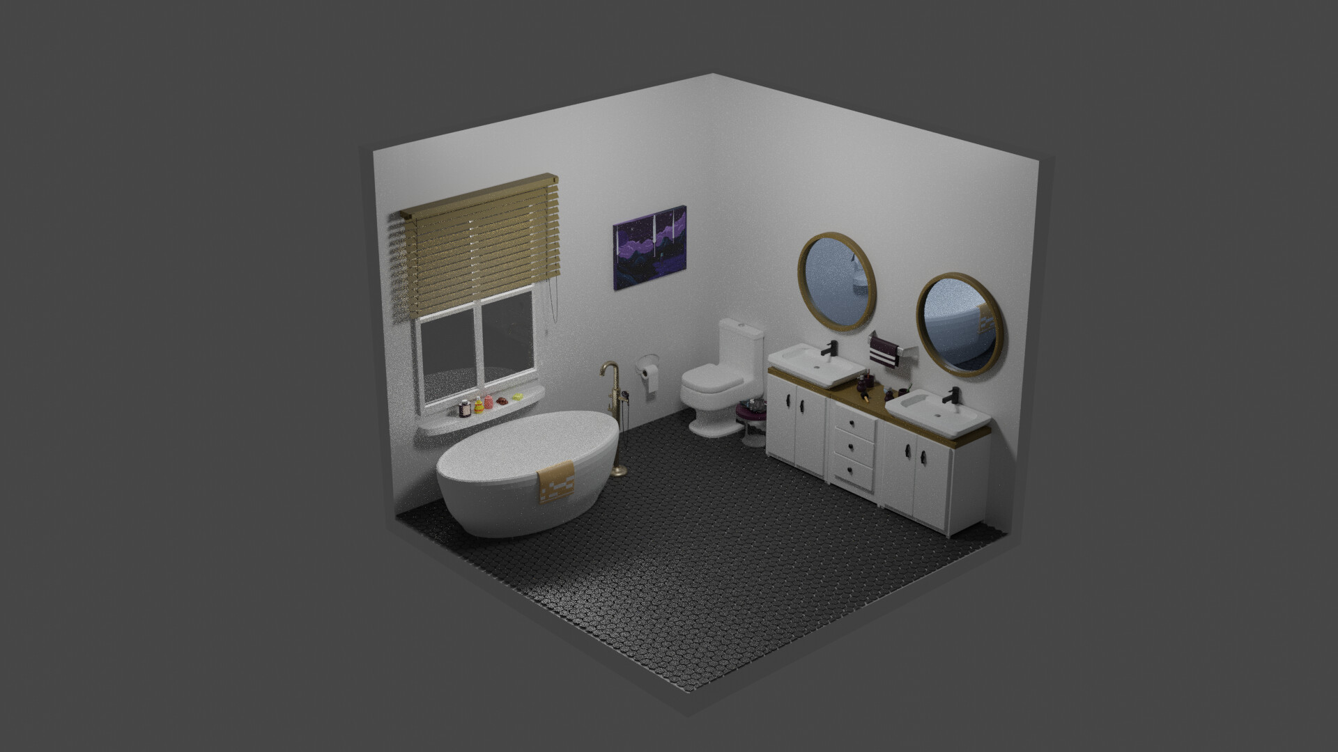 ArtStation - Isometric bathroom