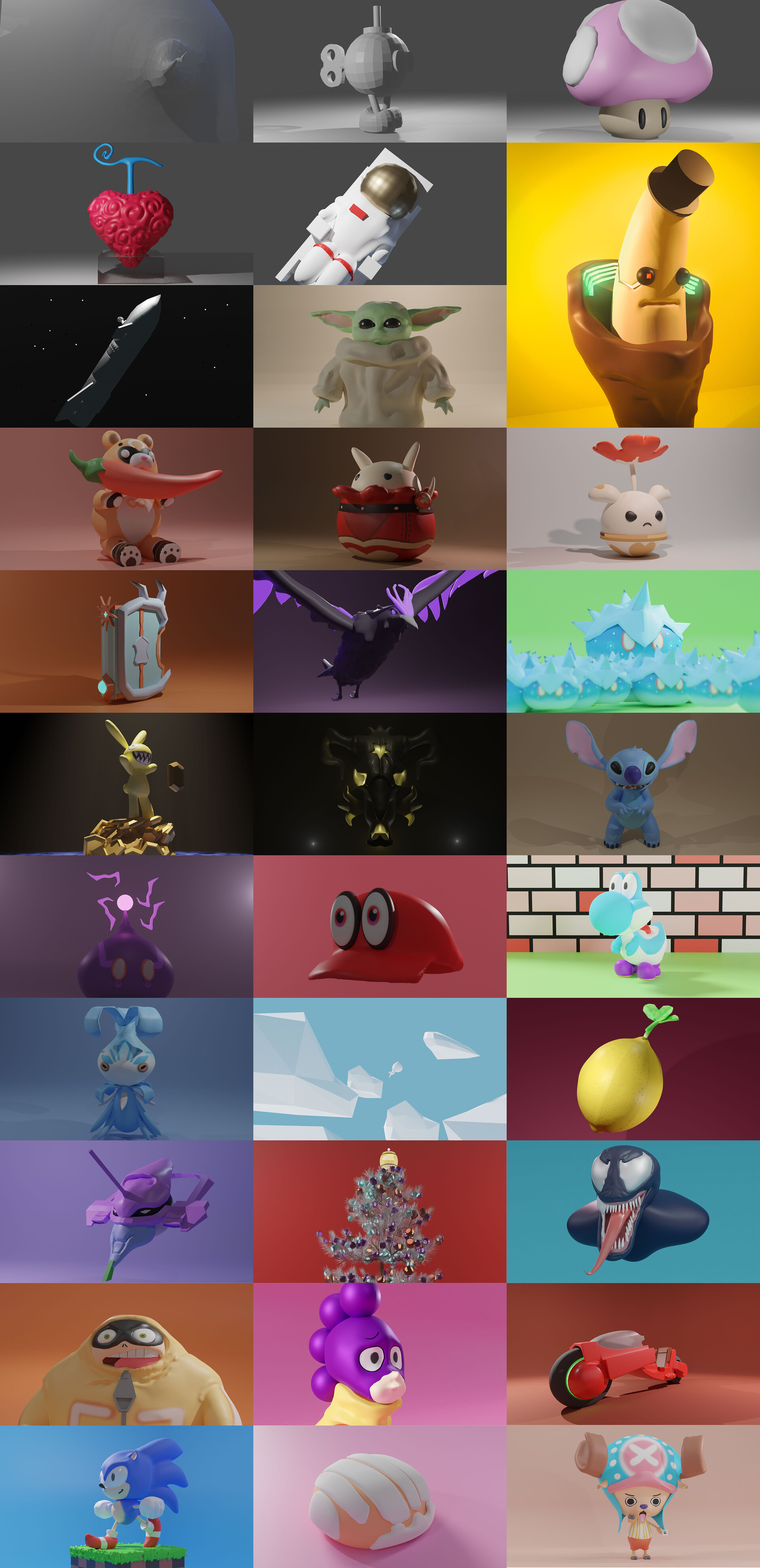 ArtStation - Blender Everyday December 2020